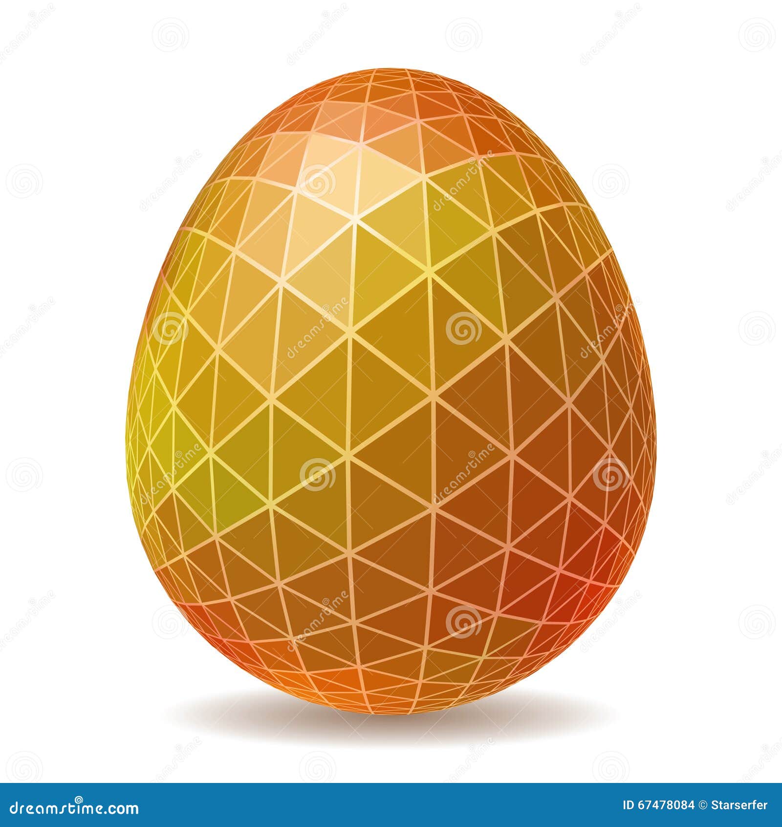 Abstract Polygonal Easter Egg Stock Vector - Illustration of ...