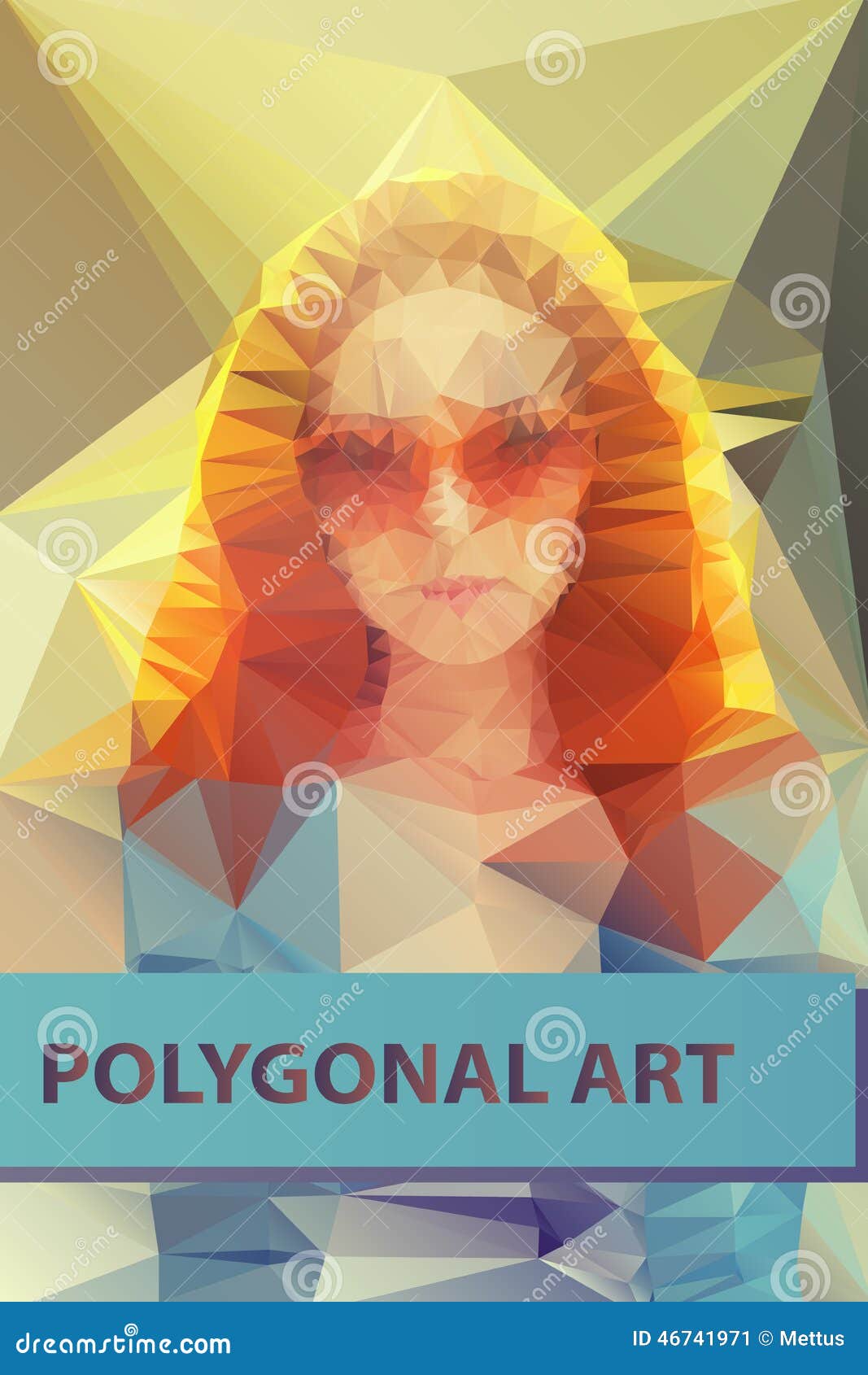 Abstract Polygonal Face. Triangles Portrait for Stock Vector ...