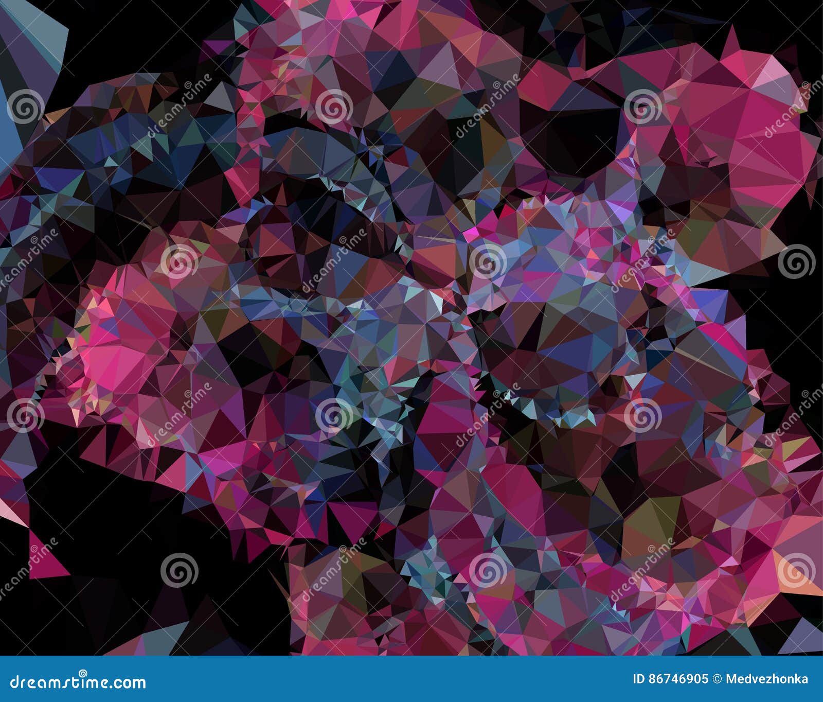 Abstract Polygonal Geometric Background. Stock Illustration ...