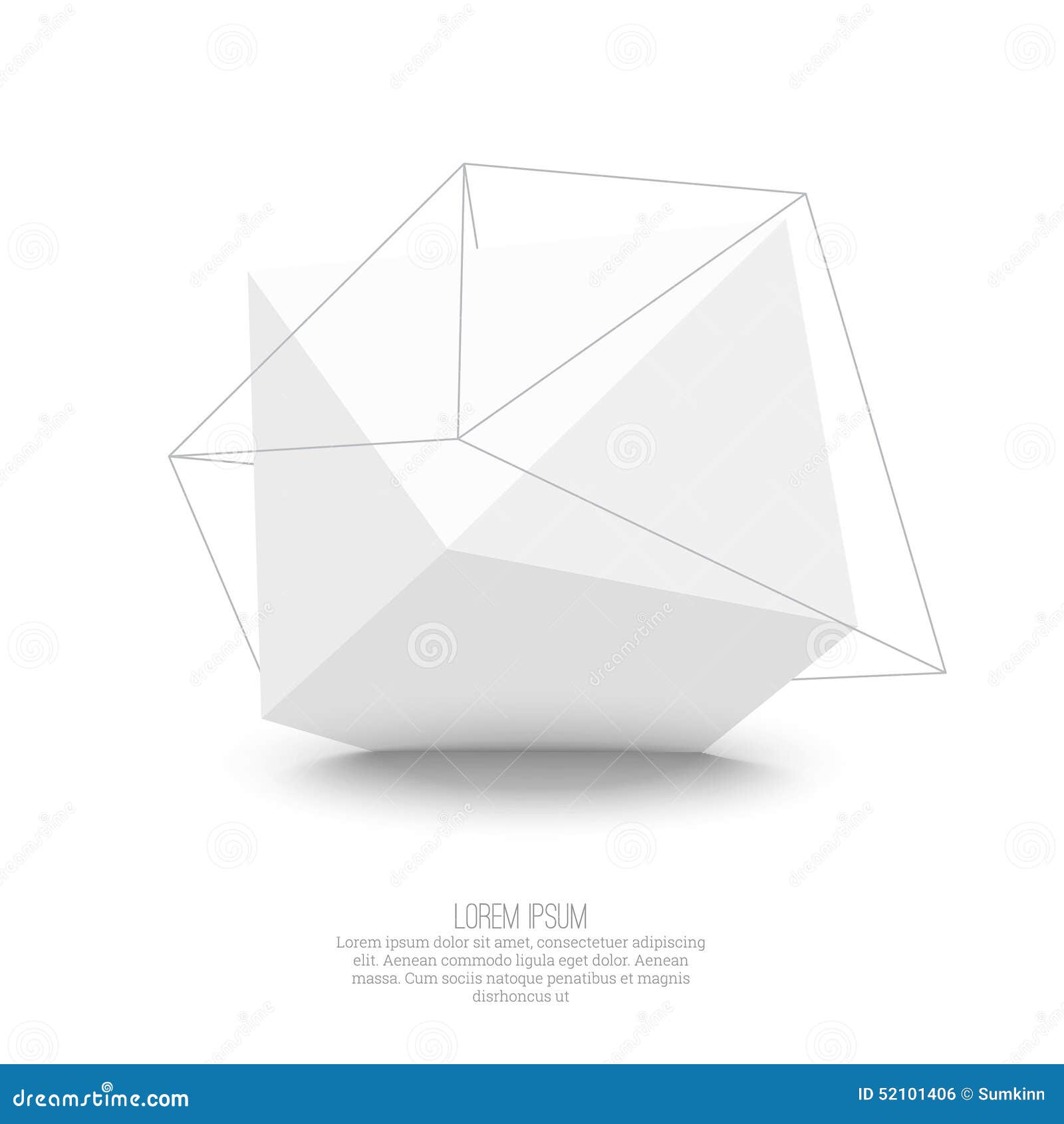 Abstract Polygonal Geometric Shape Stock Vector - Illustration of ...