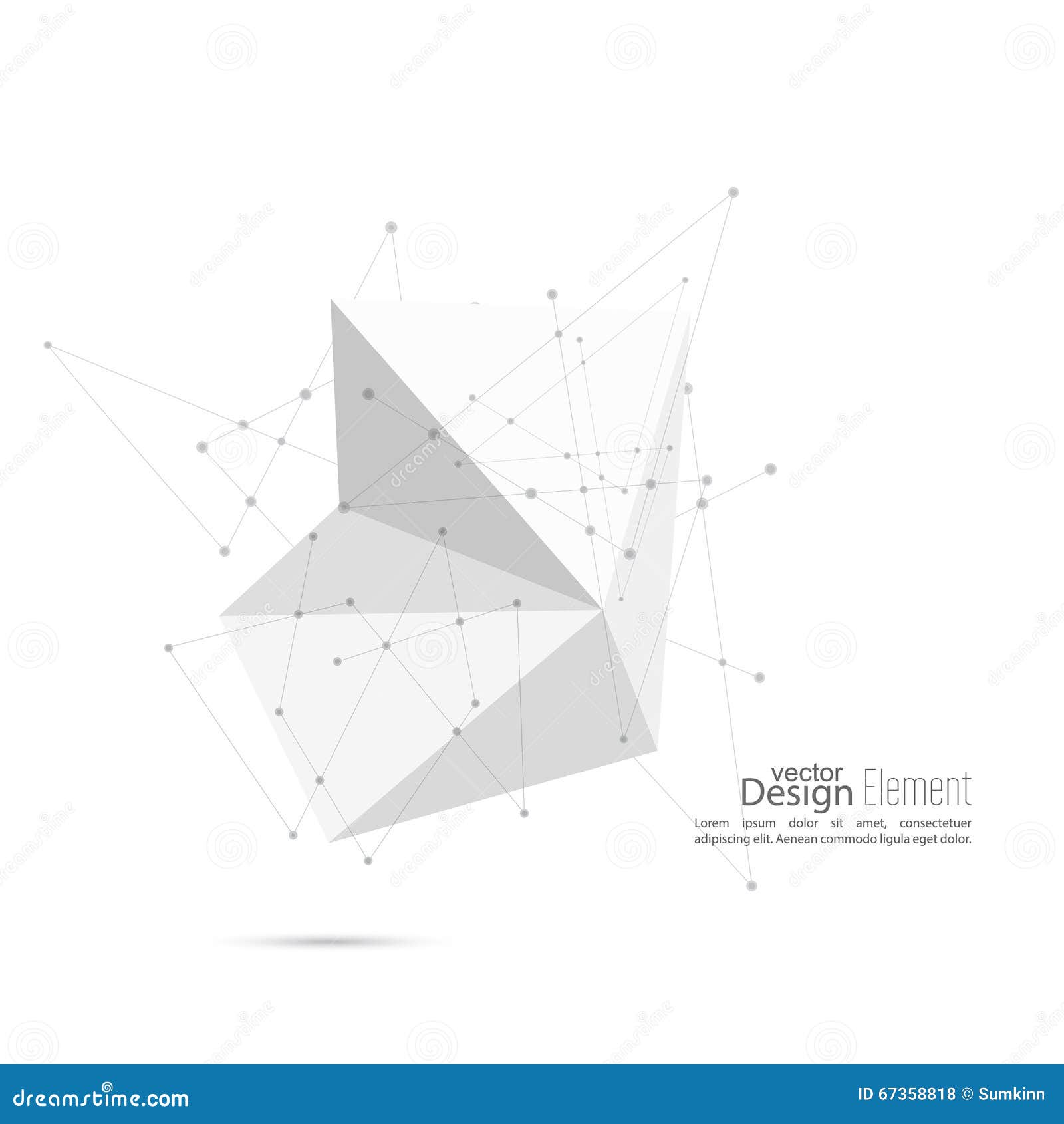 Abstract Polygonal Geometric Shape. Stock Vector - Illustration of ...