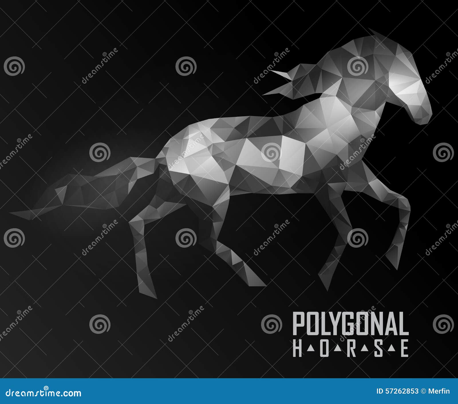 Abstract Polygonal Horse. Geometric Hipster Stock Vector - Illustration ...