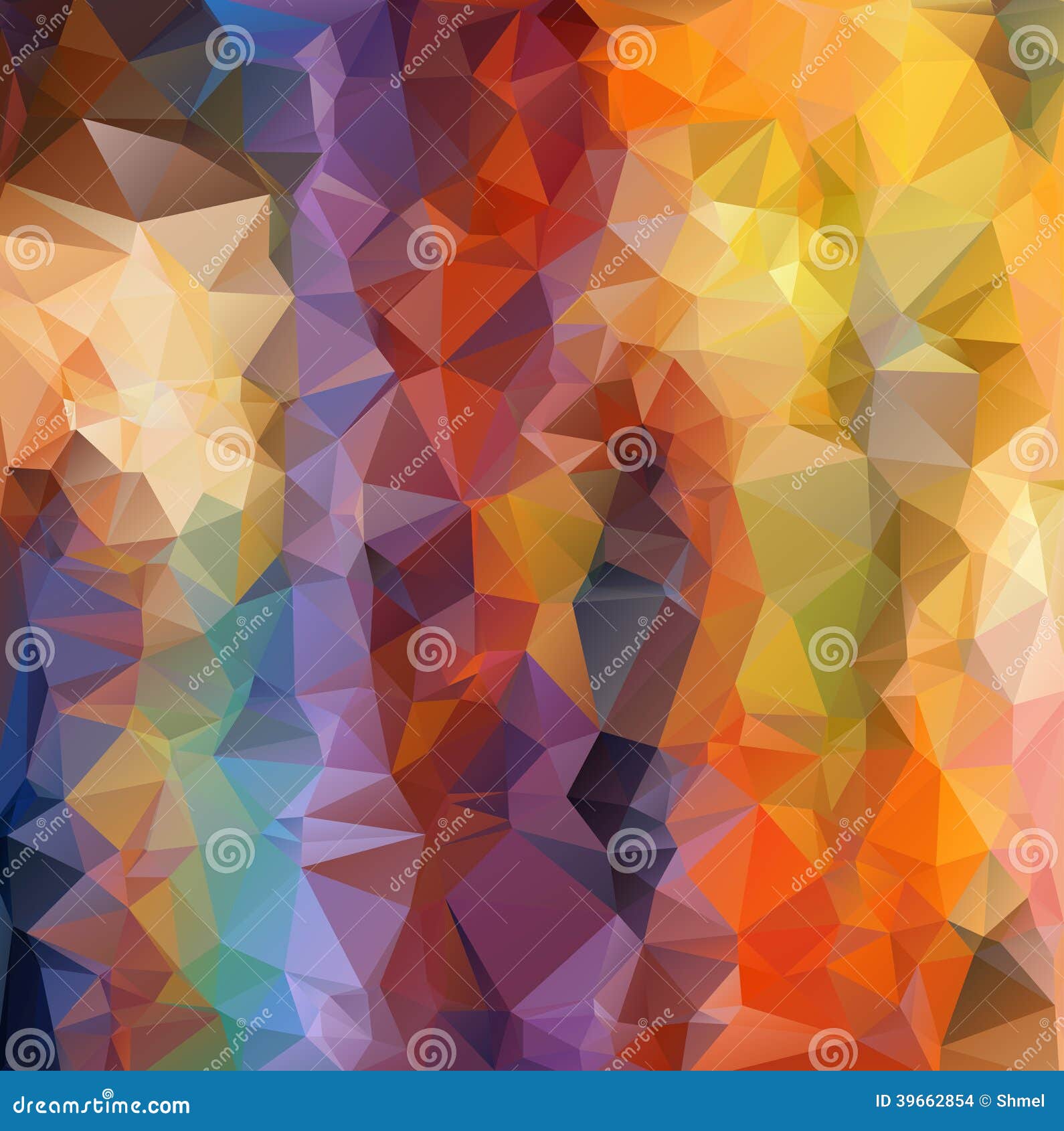 Abstract Polygonal Illustration. Stock Vector - Illustration of ...