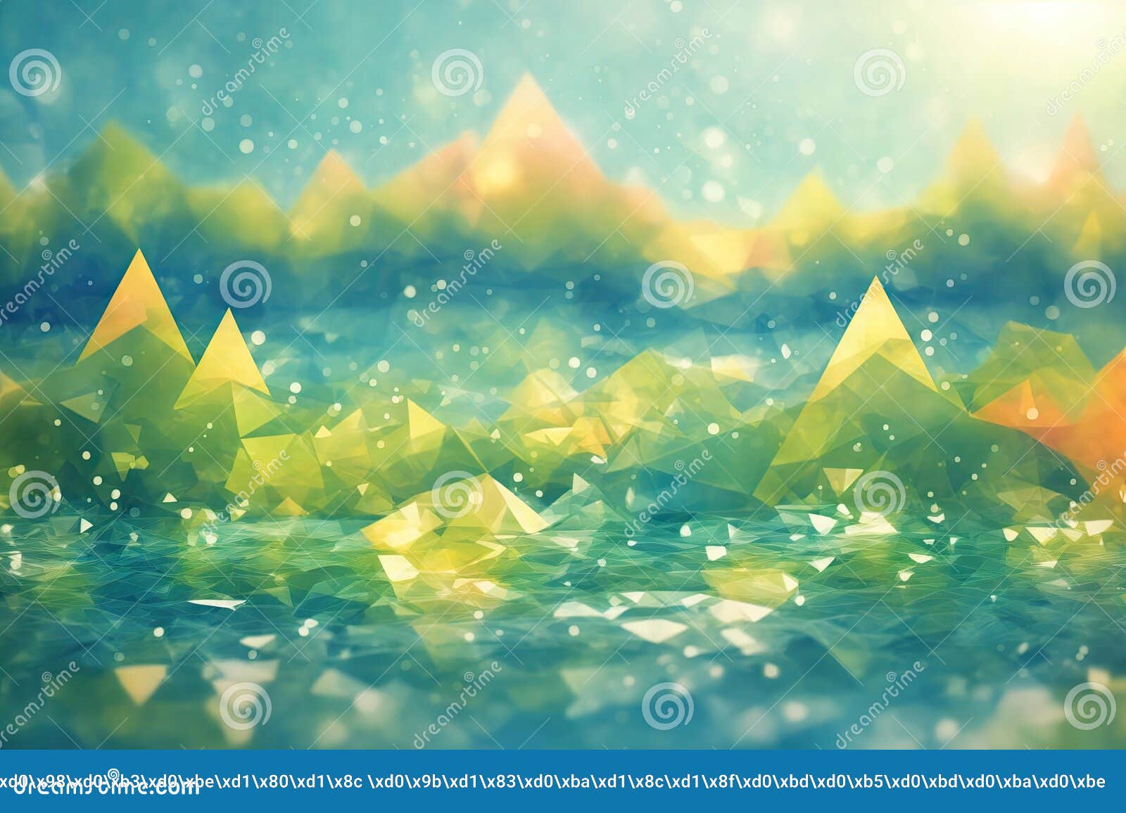 Abstract Polygonal Landscape of Triangles Background. Ai Generative ...