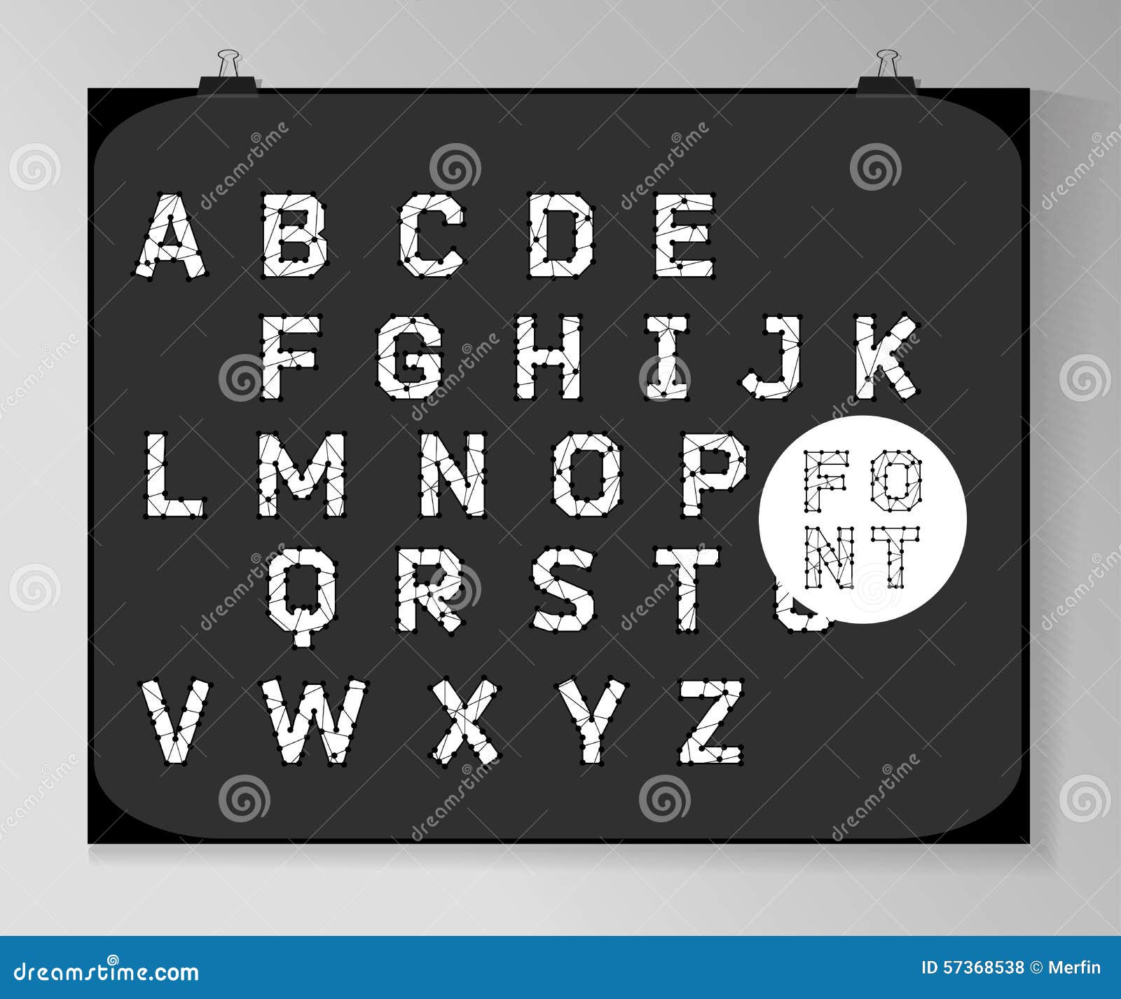 Abstract Polygonal Letter in Cosmic Style Stock Illustration ...