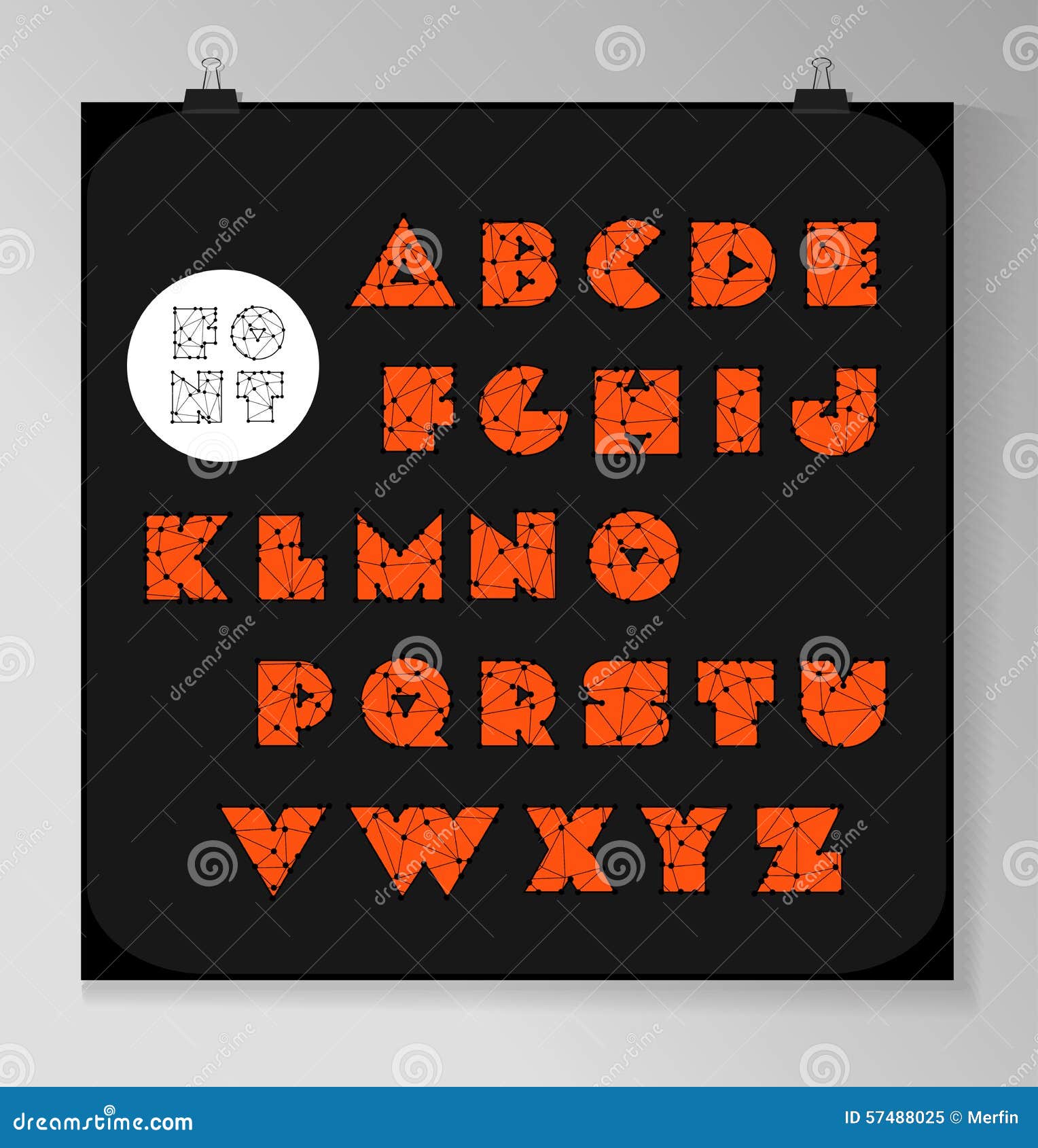 Abstract Polygonal Letter in Cosmic Style Stock Vector - Illustration ...