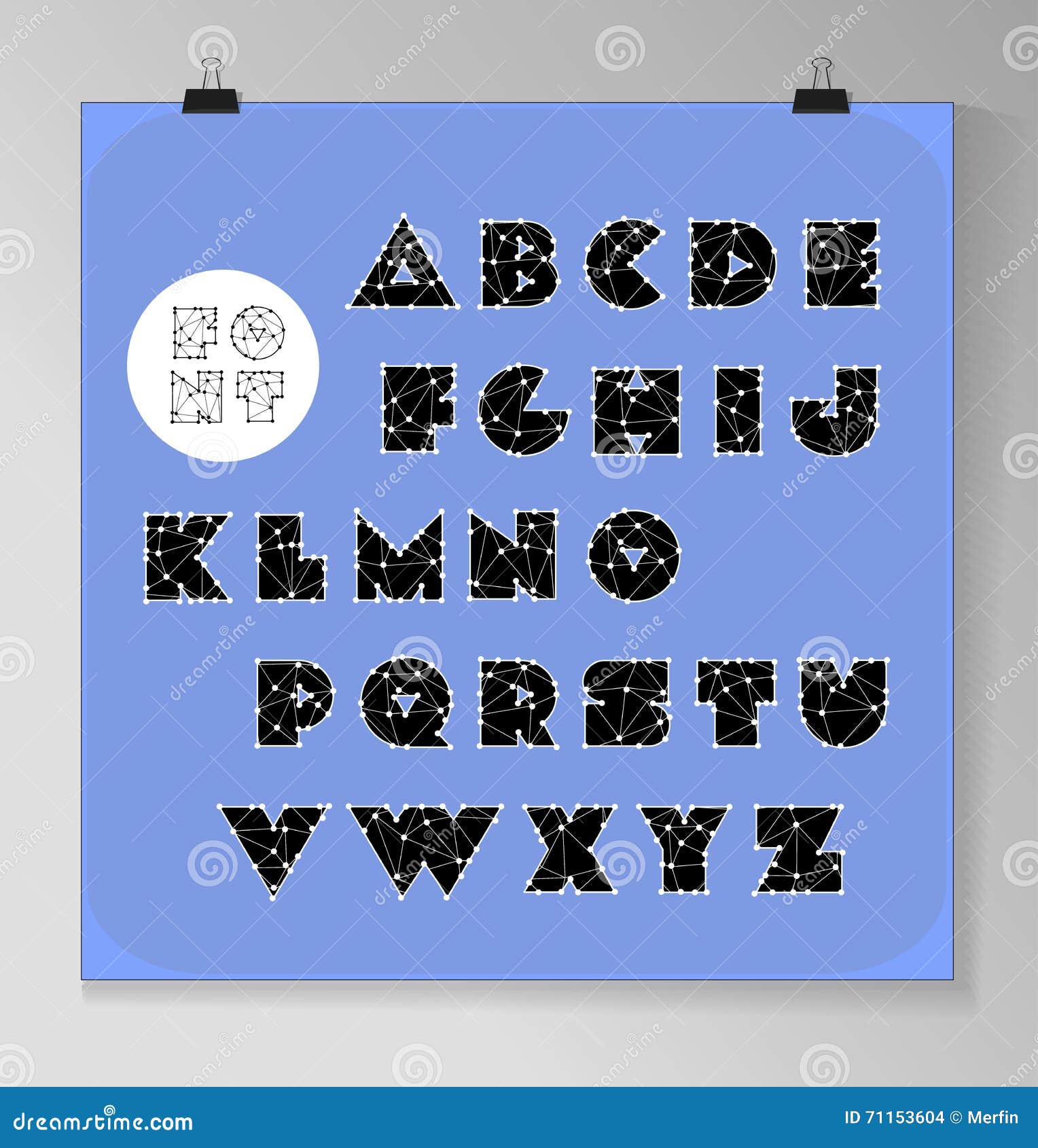 Abstract Polygonal Letter in Cosmic Style Stock Vector - Illustration ...