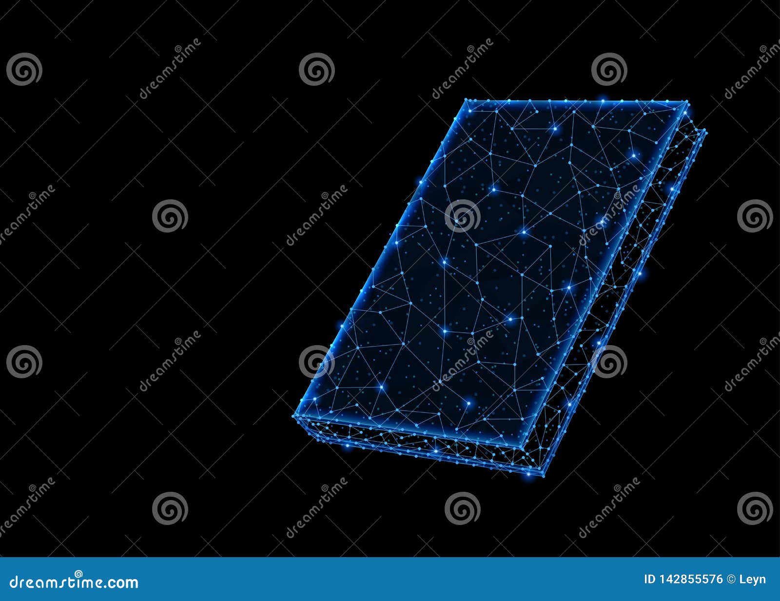 Abstract Polygonal Light Design of Book Stock Illustration ...