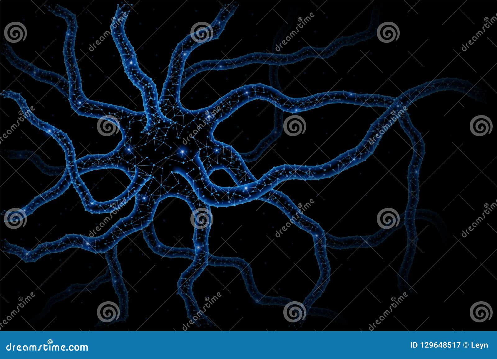 Neuron cell structure. stock illustration. Illustration of impulse ...