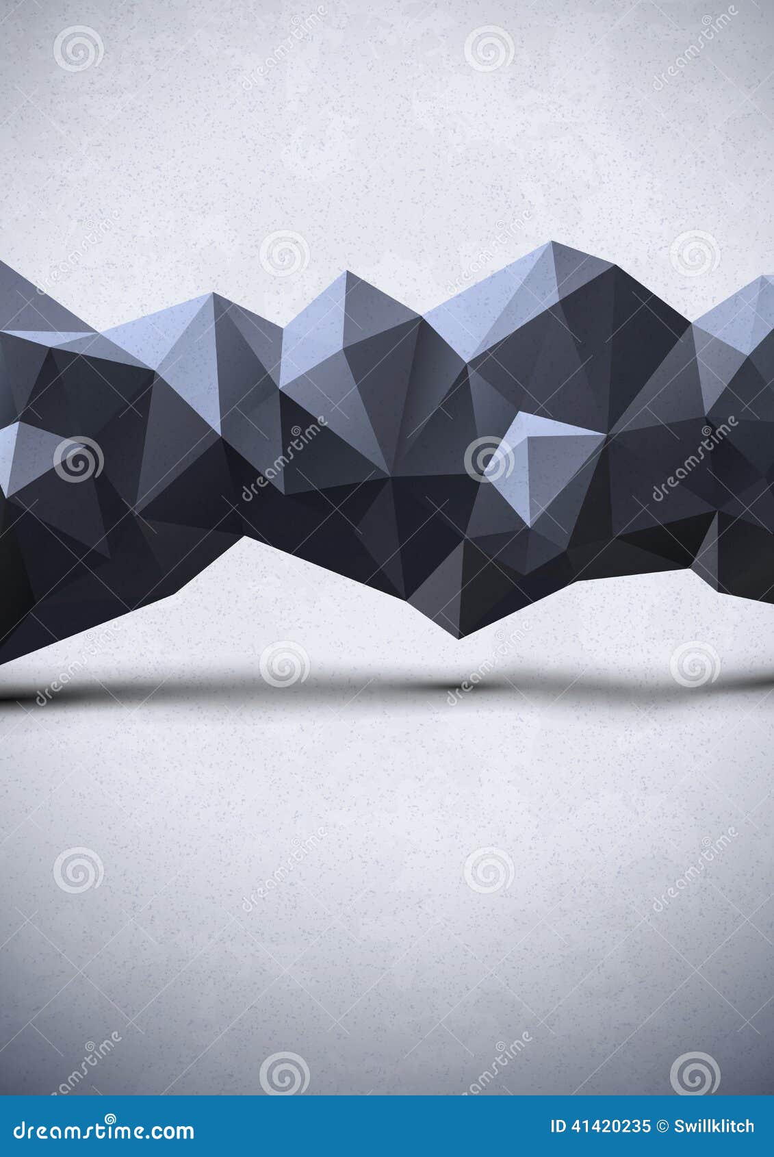 Abstract polygonal line stock vector. Illustration of polygon - 41420235