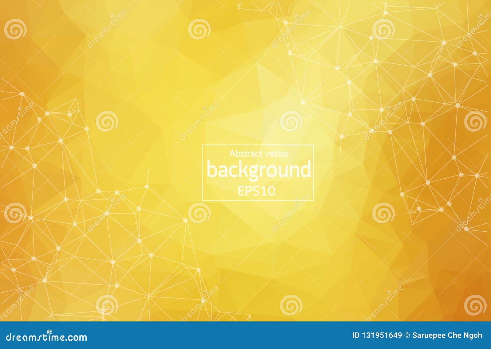 Abstract Polygonal Orange Red Low Poly Background with Connecting Dots ...
