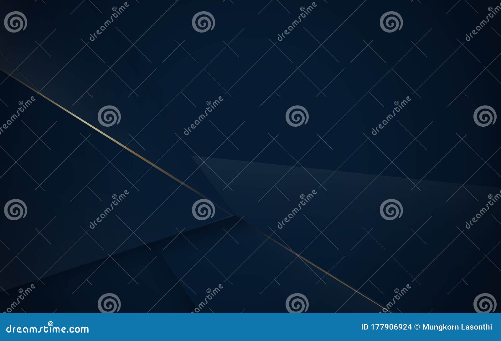 Abstract Polygonal Pattern Luxury Dark Blue with Gold. Vector ...