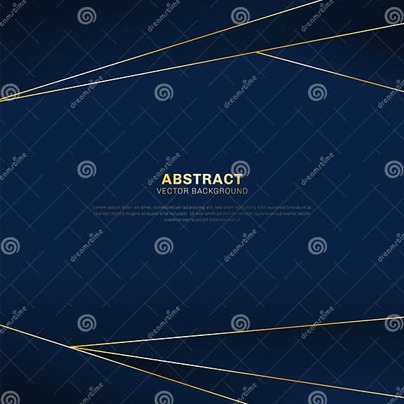 Abstract Polygonal Pattern Luxury on Dark Blue Header Background with ...
