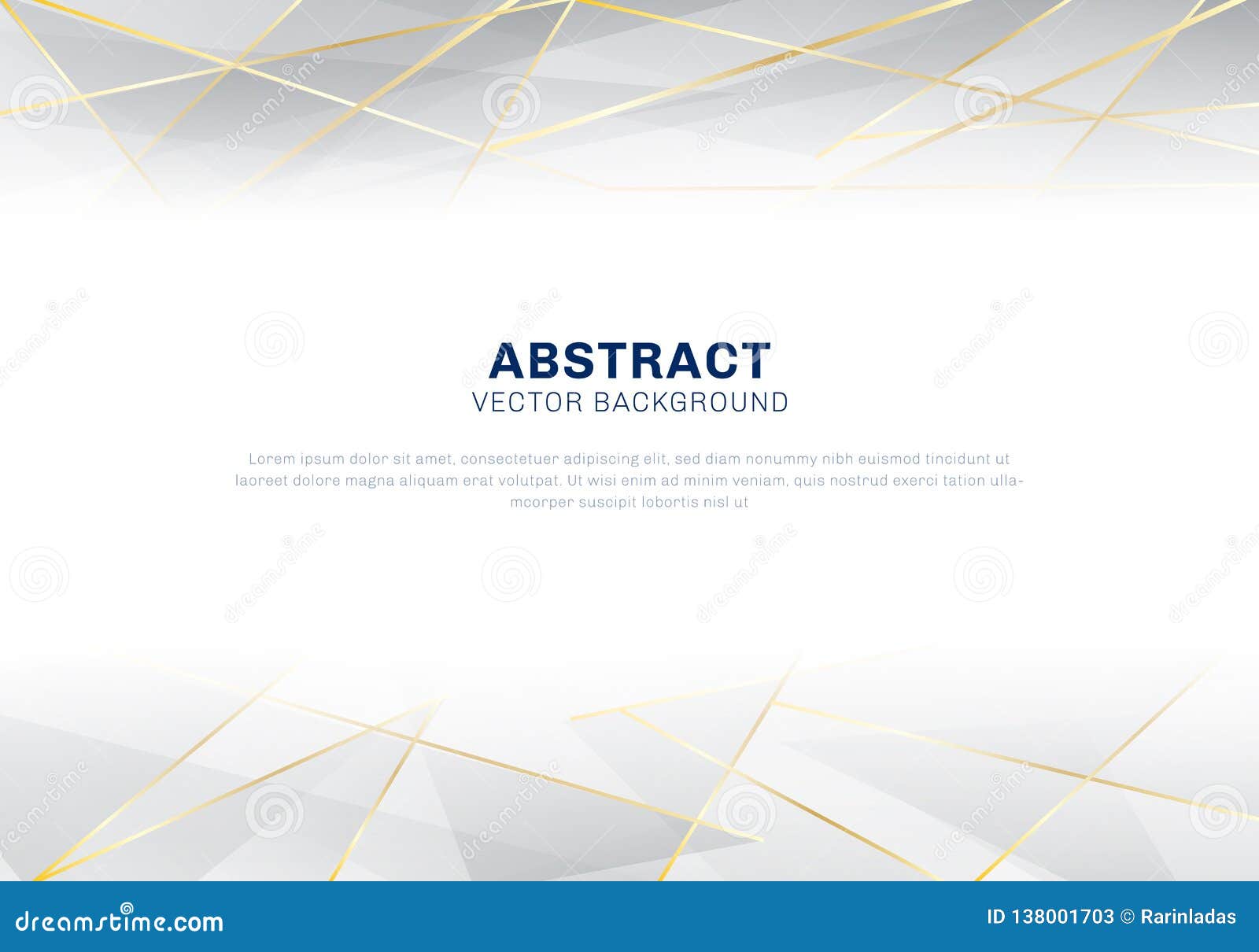 Abstract Polygonal Pattern Luxury on White and Gray Header Background ...