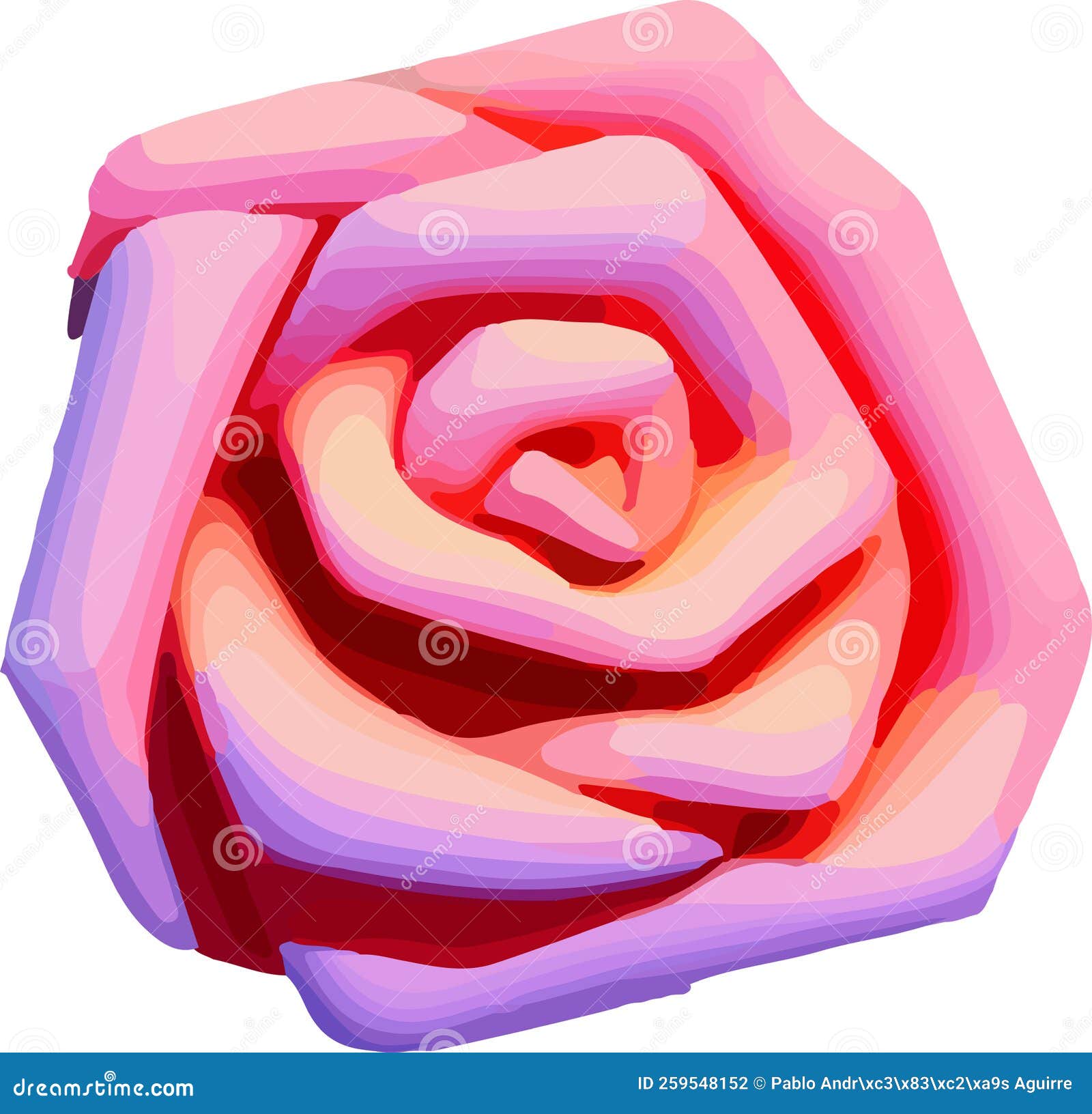 Abstract Polygonal Rose . Low Poly Illustration Stock Vector ...