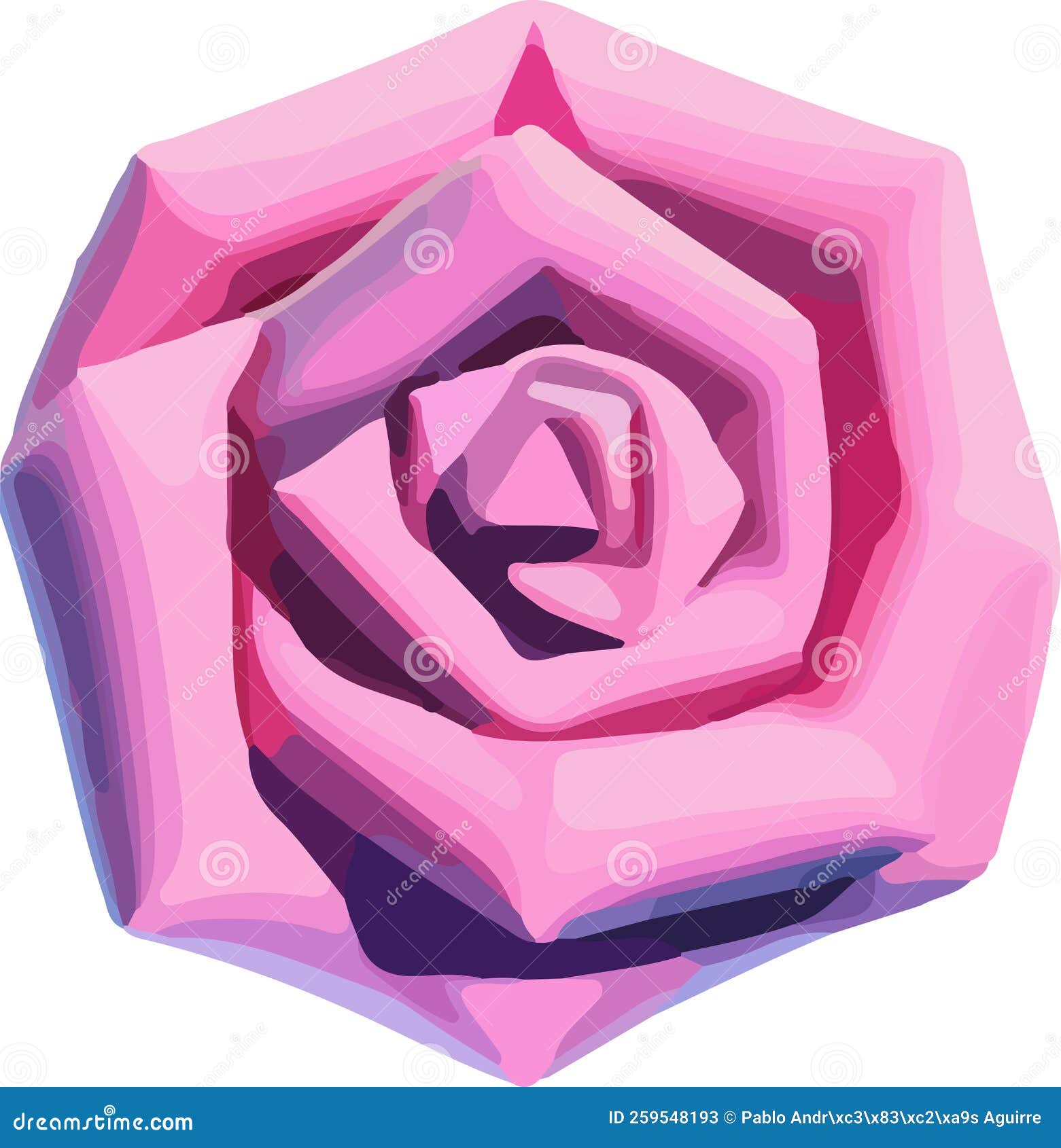 Abstract Polygonal Rose . Low Poly Illustration Stock Vector ...