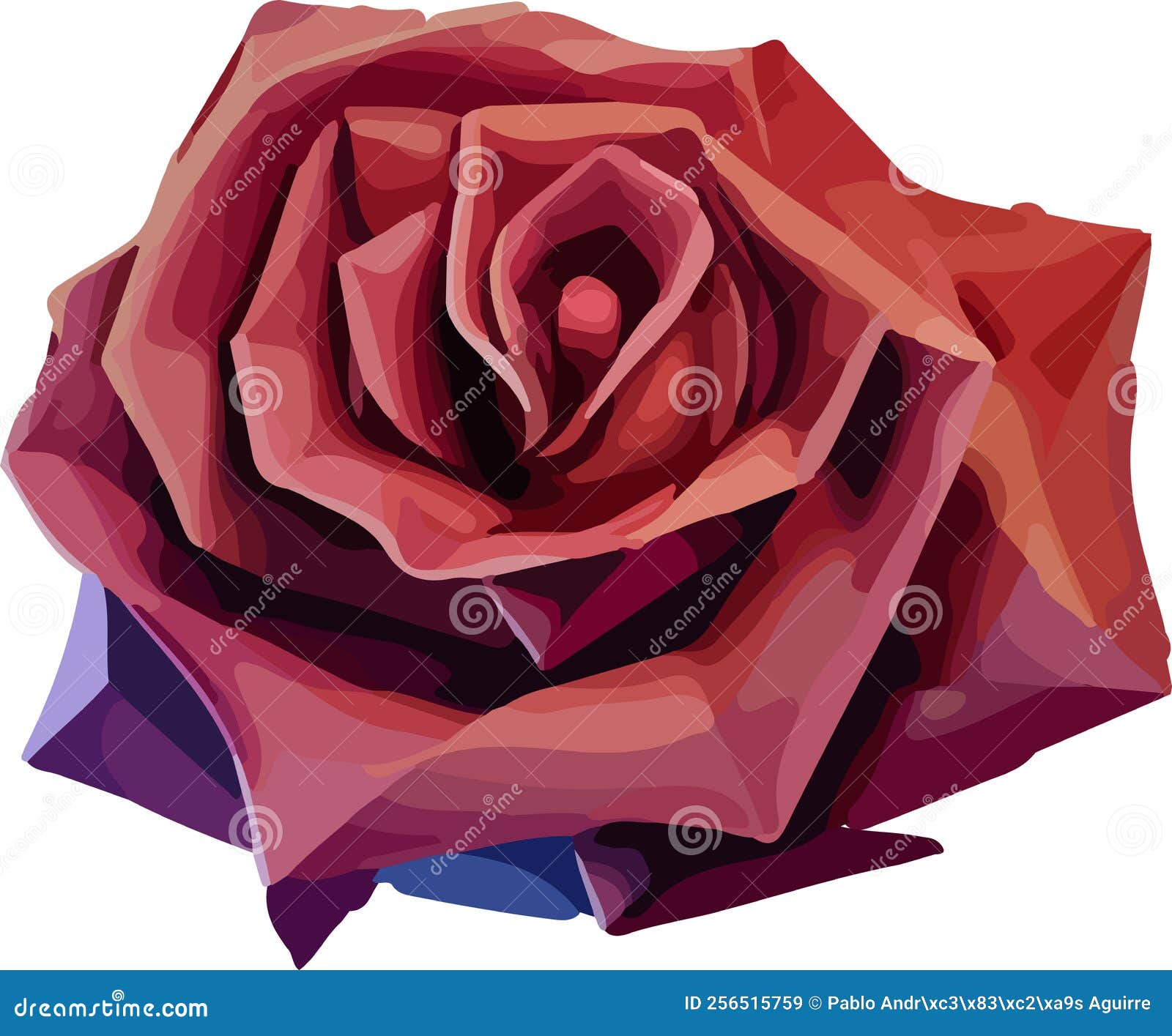 Abstract Polygonal Rose . Low Poly Illustration Stock Vector ...