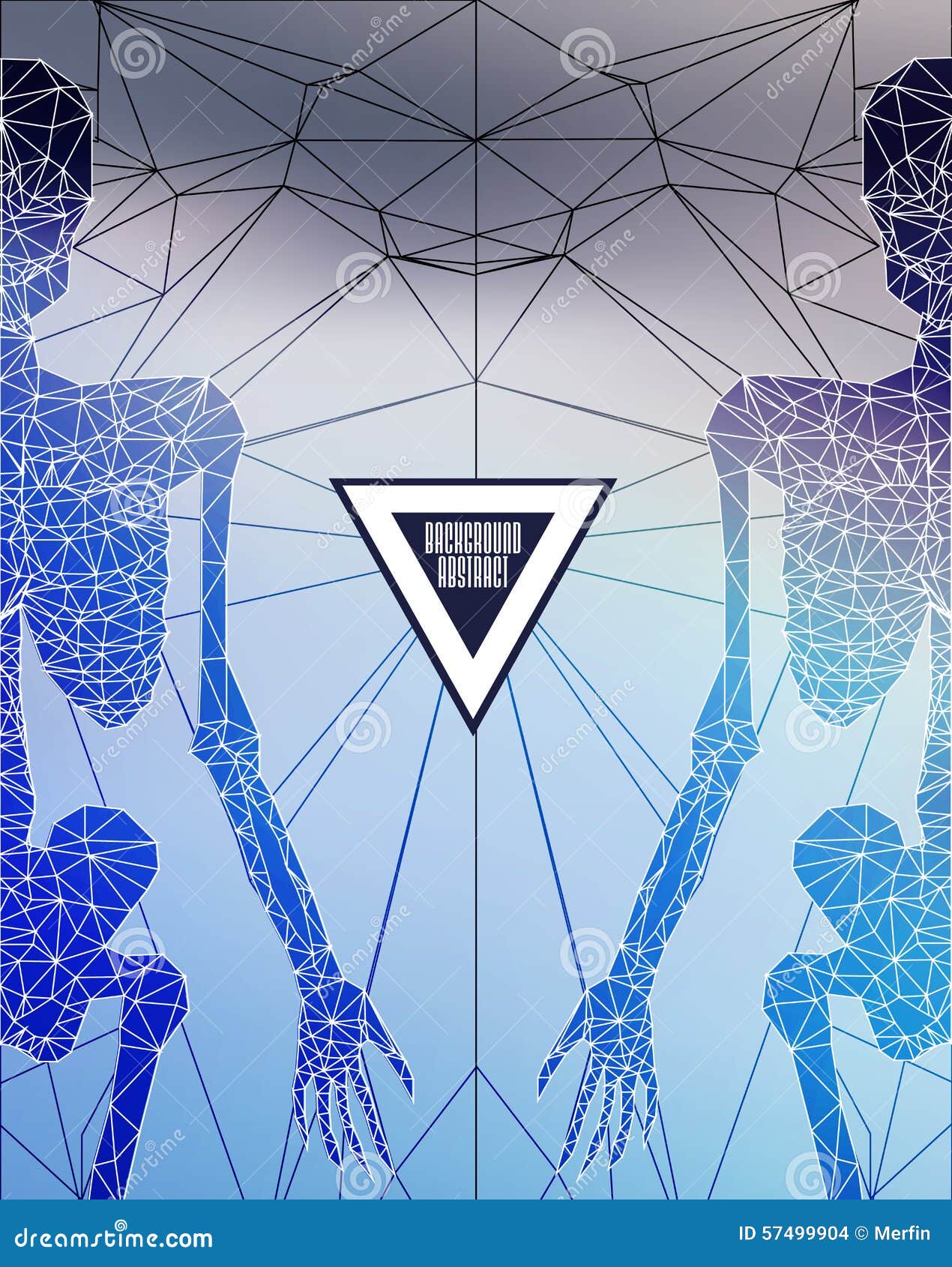 Abstract Polygonal Skeleton Stock Vector - Illustration of concept ...