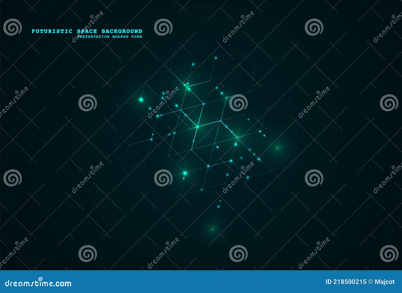 Abstract polygonal space stock vector. Illustration of abstraction ...