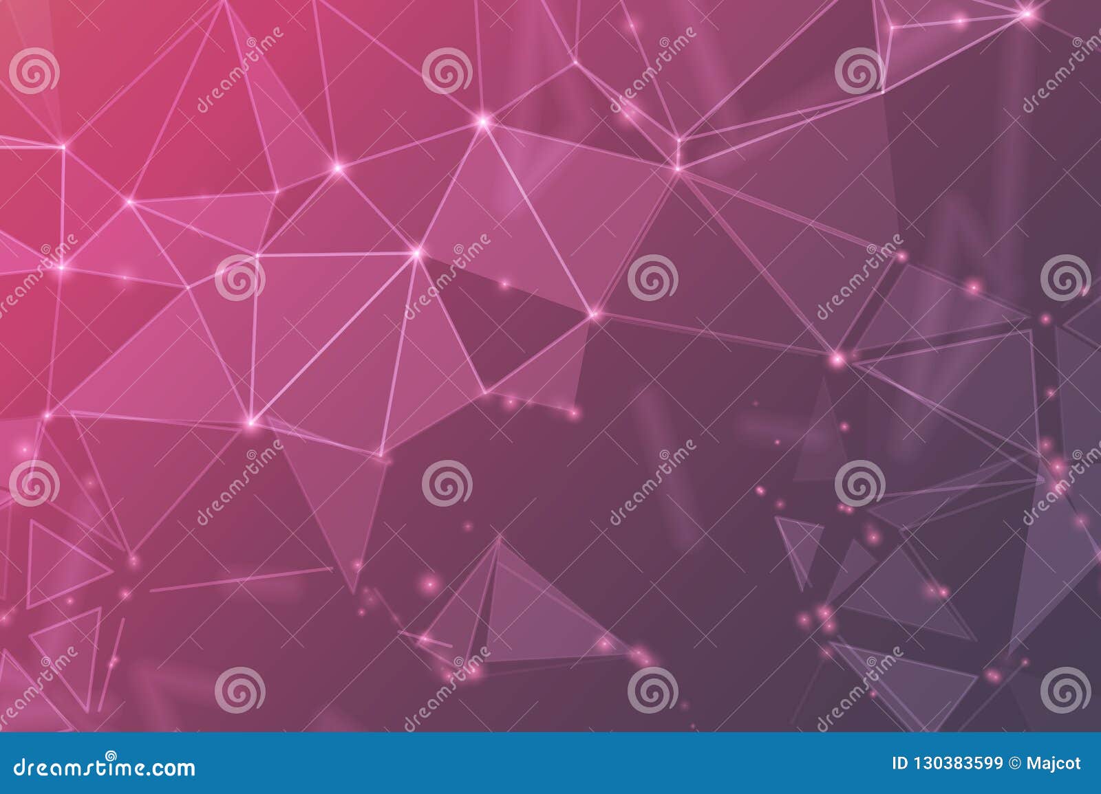 Abstract polygonal space stock vector. Illustration of molecular ...