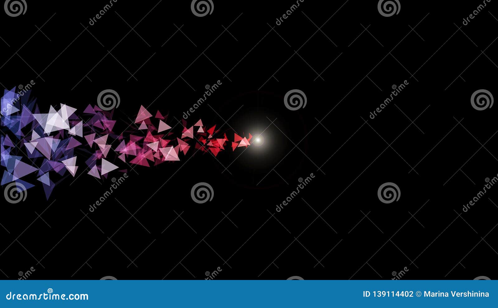 Abstract Polygonal Space Low Poly Black Background. Stock Illustration ...