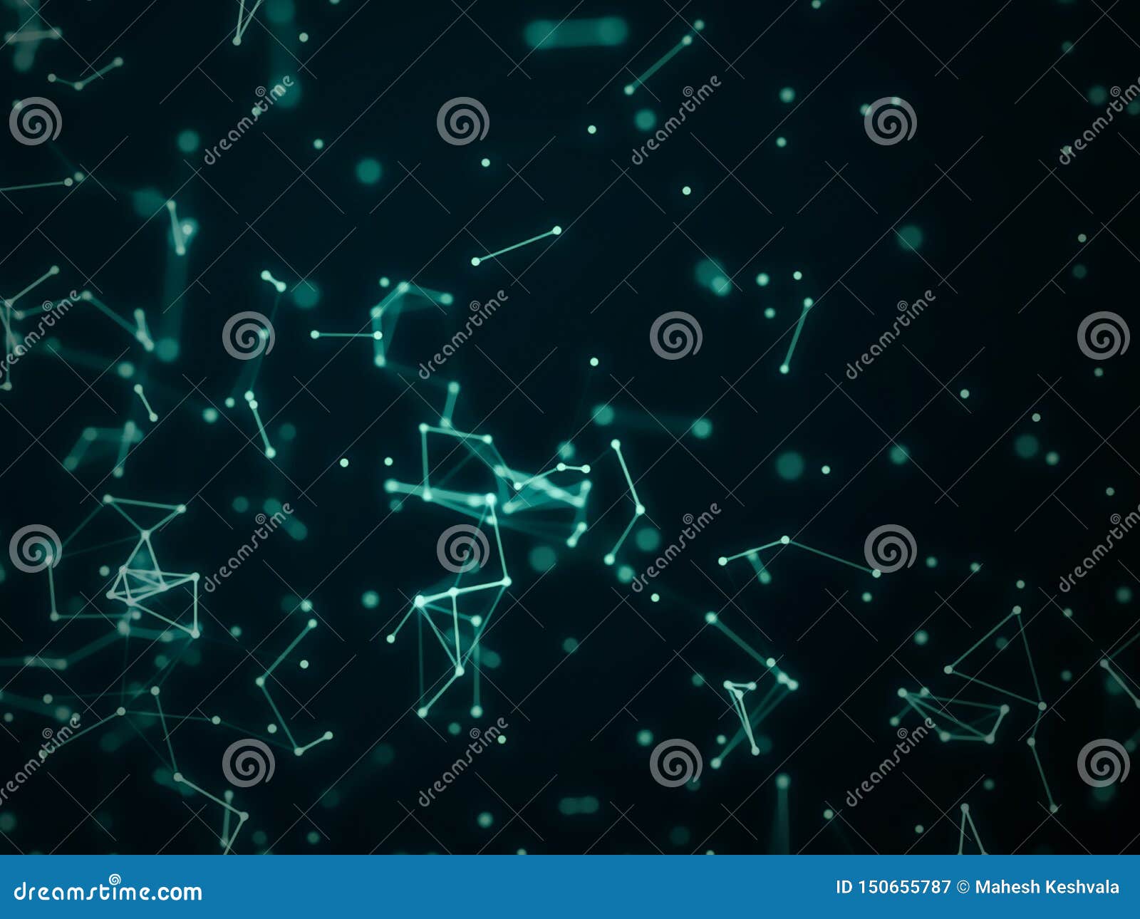 Abstract Polygonal Space Low Poly Dark Background Stock Illustration ...