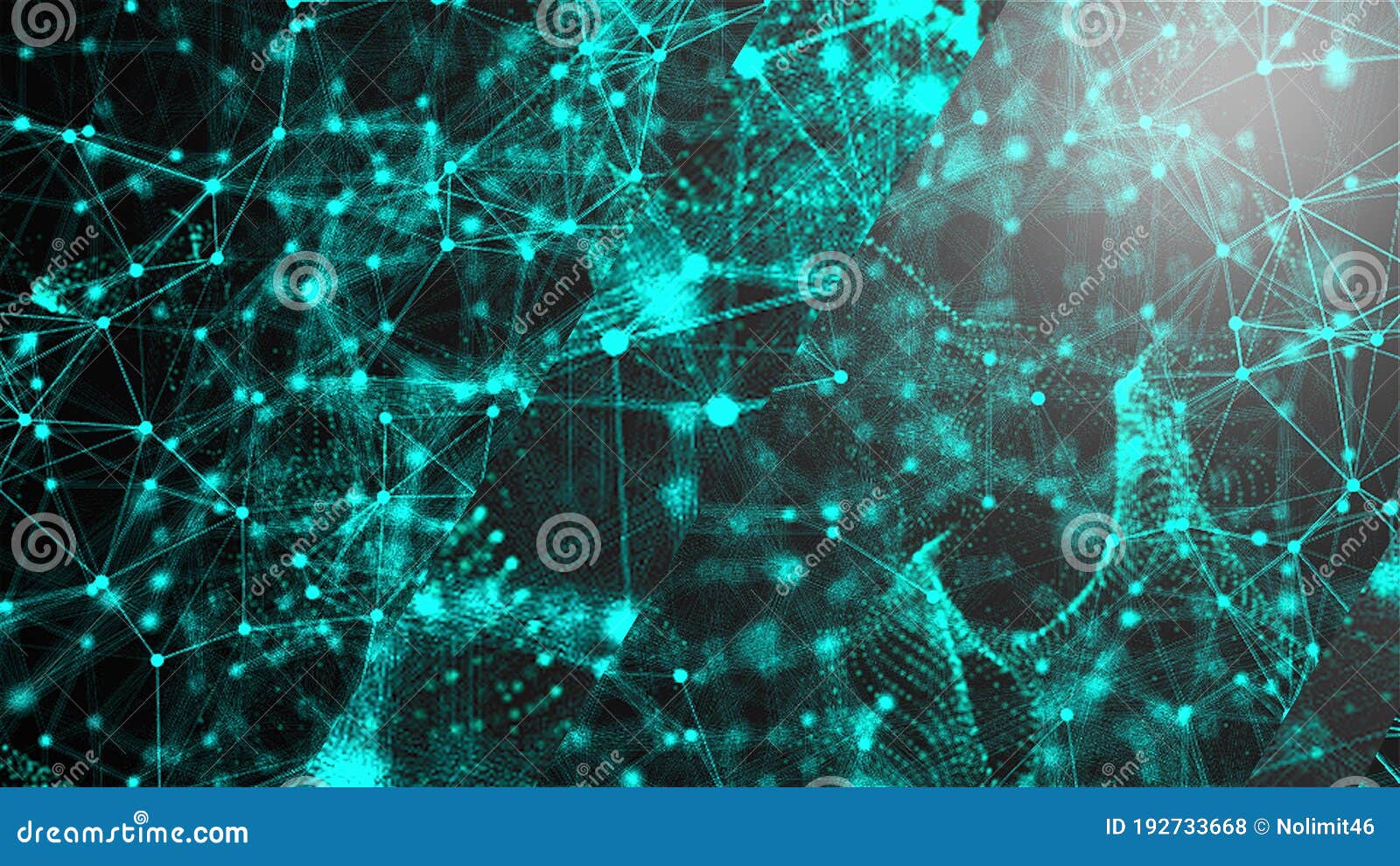 Abstract Polygonal Space With Low Polygons Background With Connecting Dots And Lines