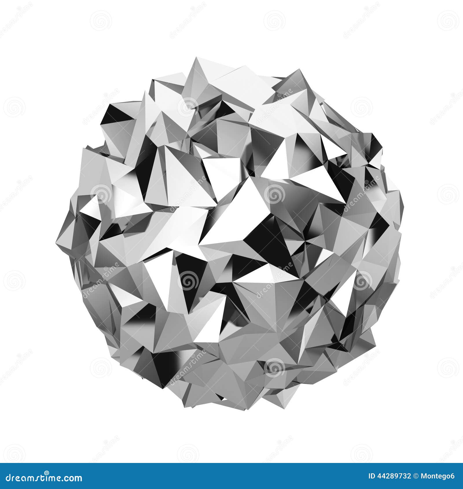 Abstract polygonal sphere stock illustration. Illustration of object ...