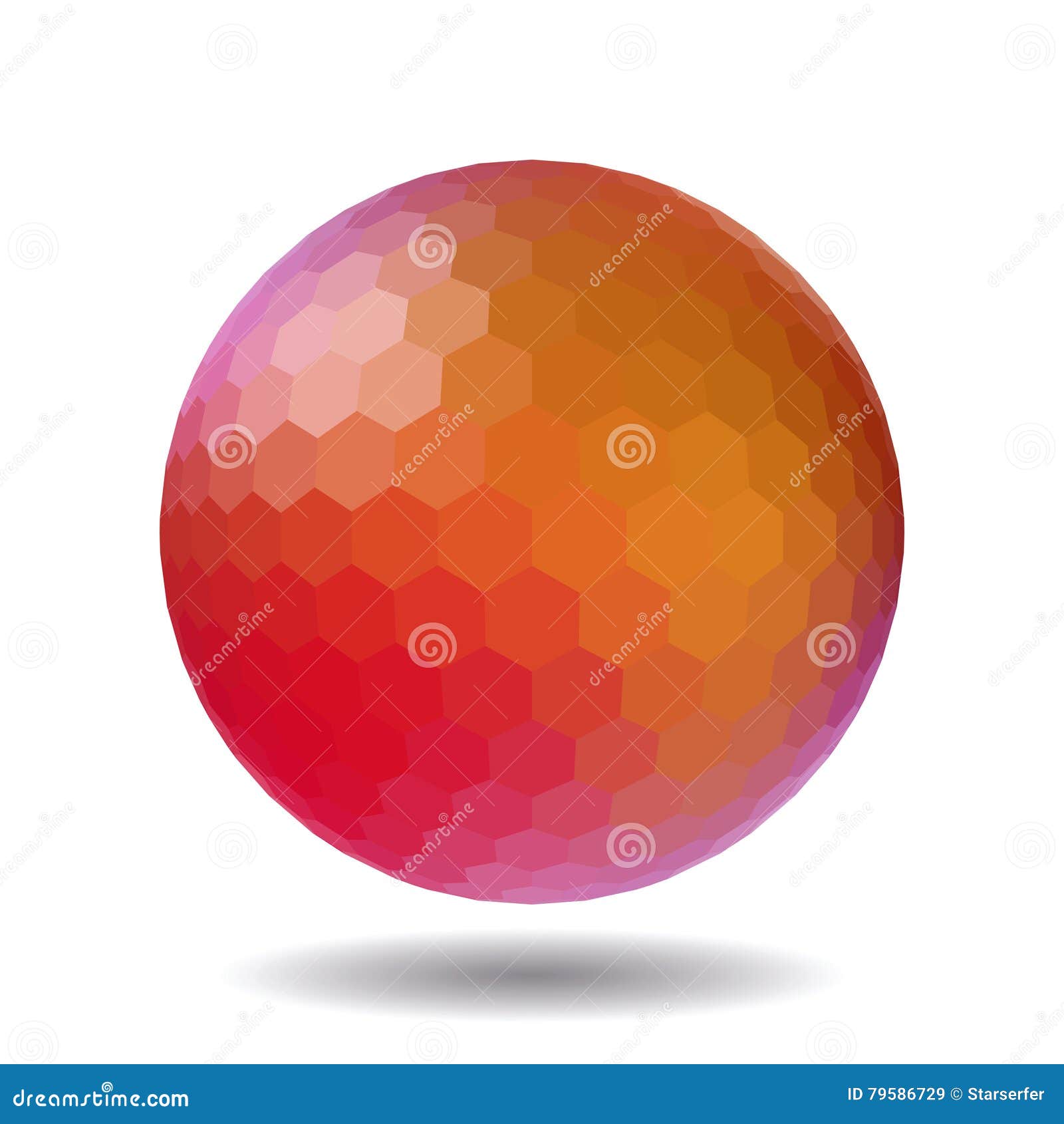 Abstract polygonal sphere stock vector. Illustration of light - 79586729