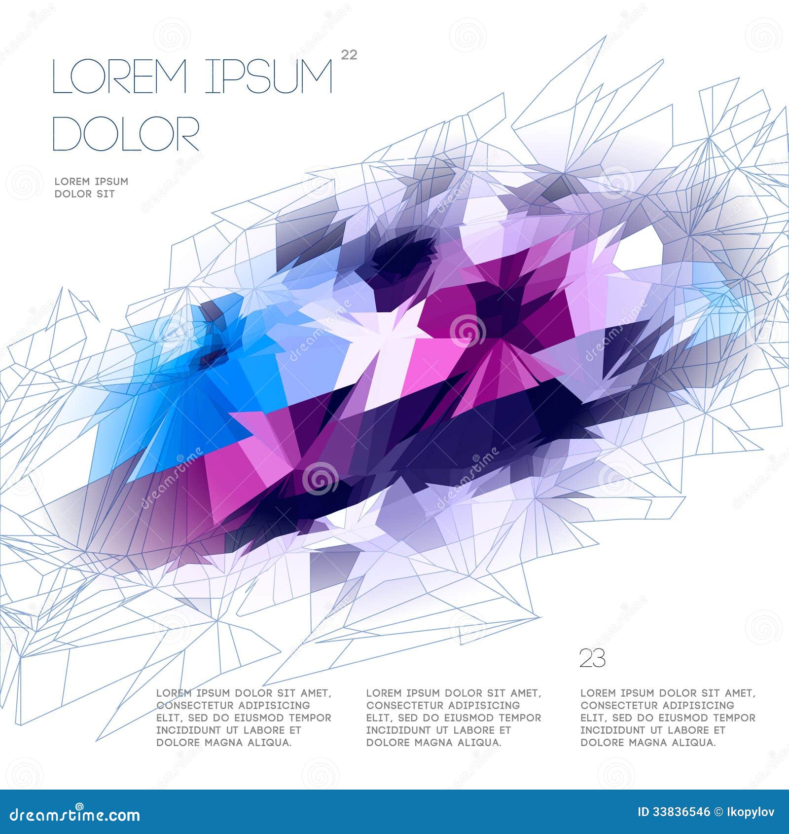 Abstract Polygonal Template Design Stock Vector - Illustration of ...