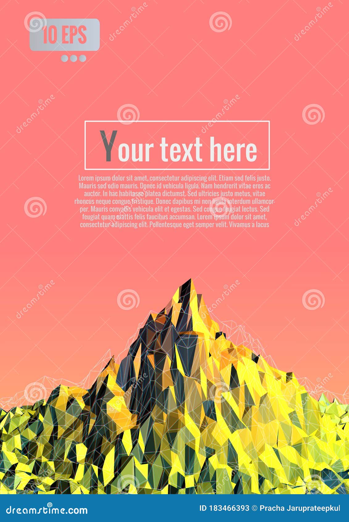 Abstract Polygonal Terrain Graphic Bg Stock Vector - Illustration of ...