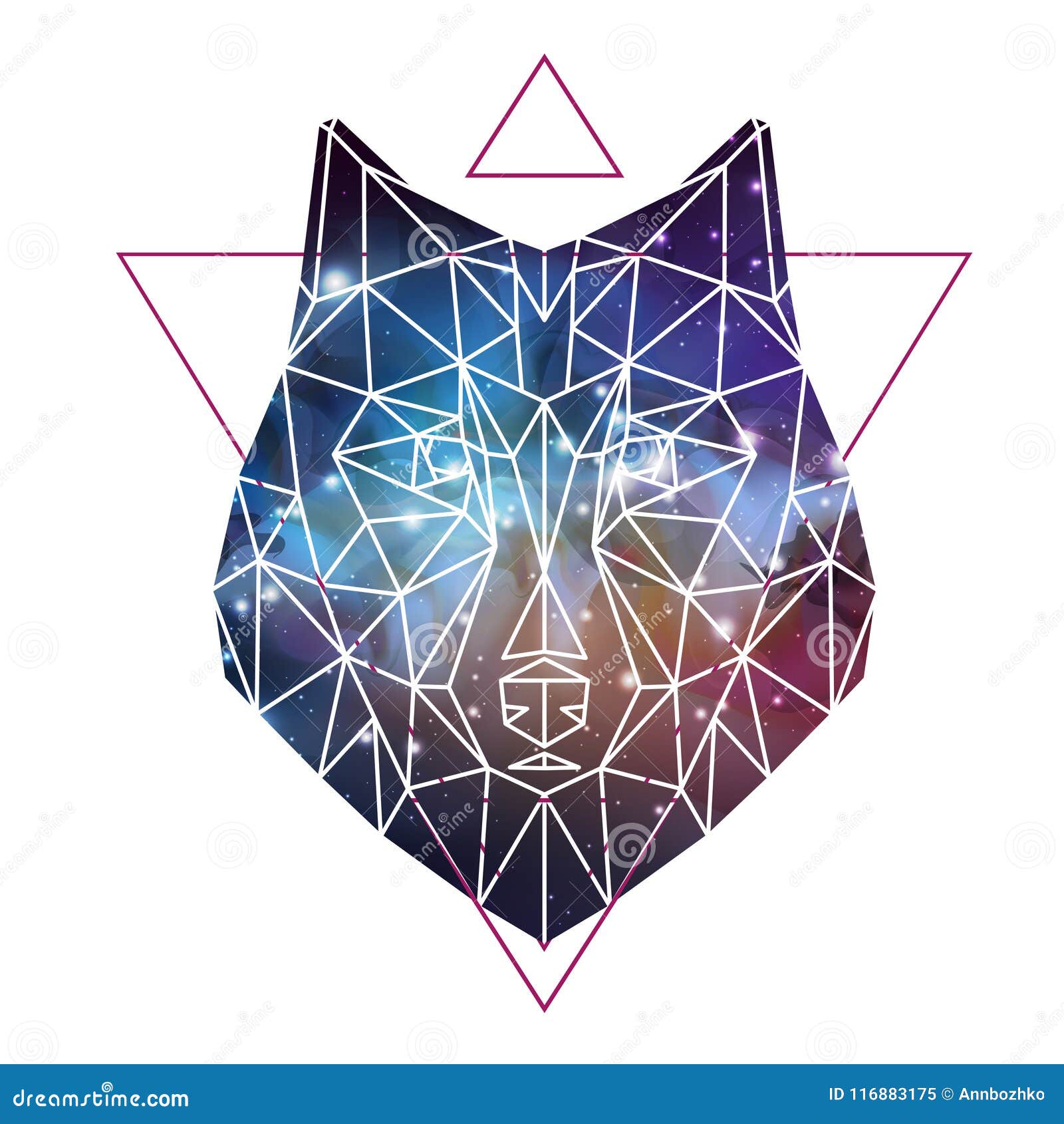 Hipster Wolf Triangle