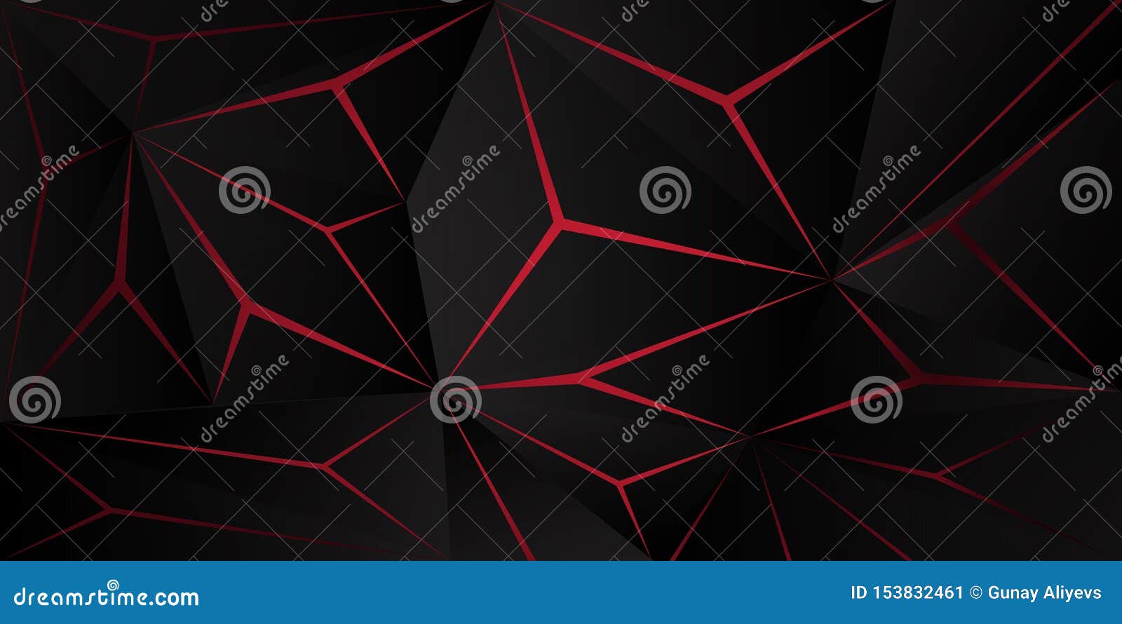 Abstract Polygonal Triangle Dark Red Background Stock Illustration ...