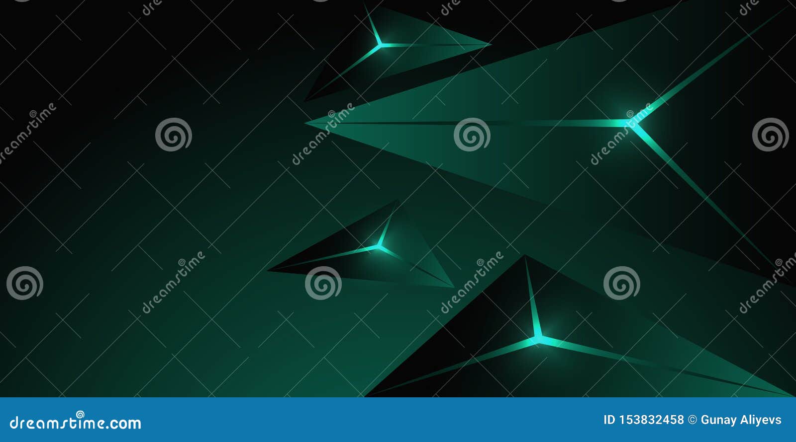 Abstract Polygonal Triangle Light Blue Background Stock Illustration ...