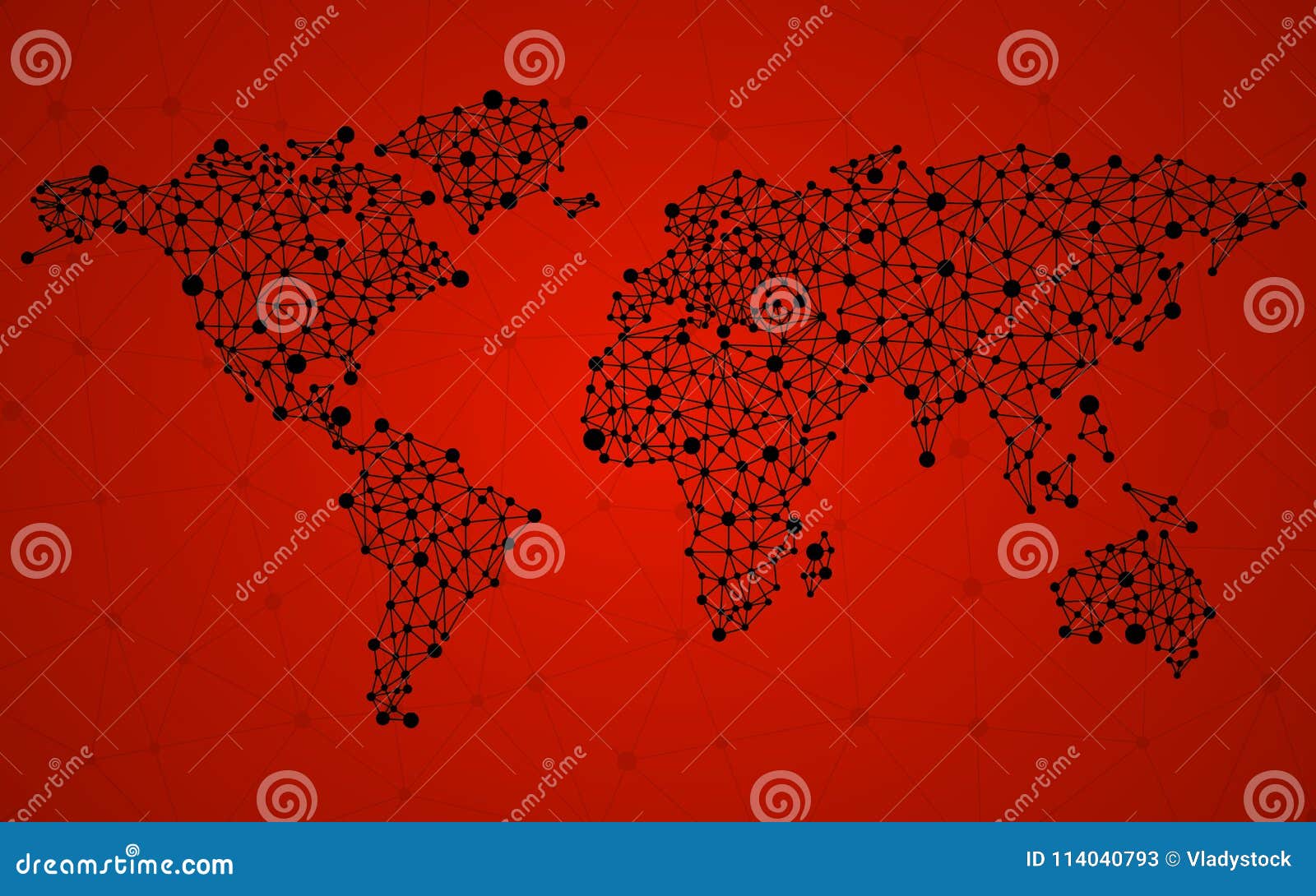 Abstract Polygonal World Map with Dots and Lines Stock Vector ... Abstract Polygonal World Map with Dots and Lines Stock Vector ...