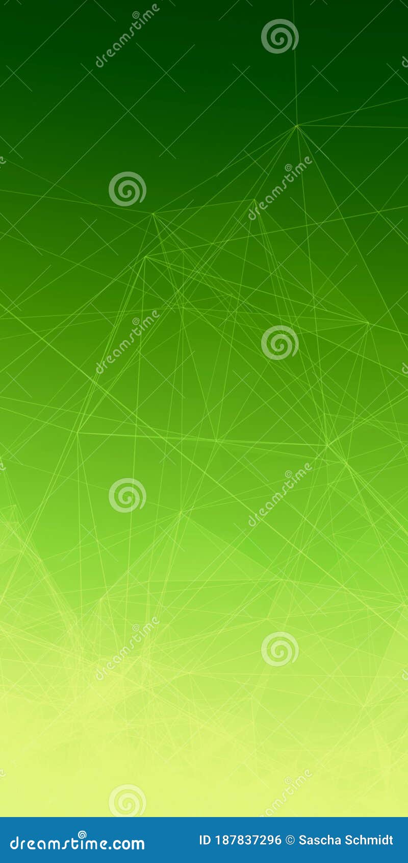 Abstract Polygons on Green Gradient Background Stock Illustration ...