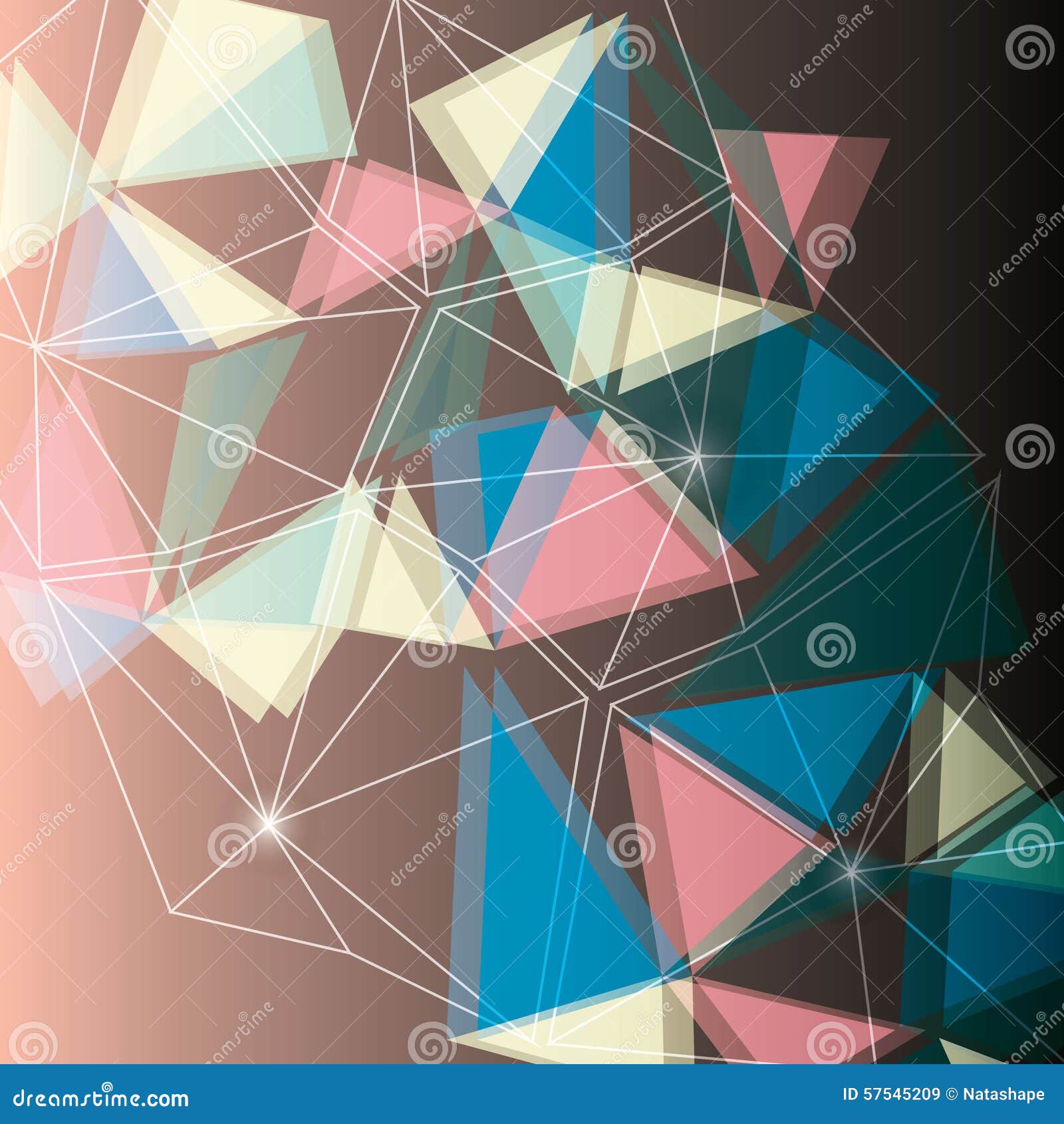 Abstract Polygons stock vector. Illustration of geometric - 57545209