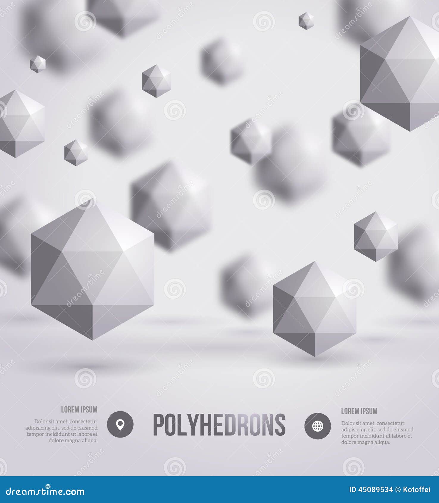 Abstract Polyhedrons Background Design. Stock Vector - Illustration of ...
