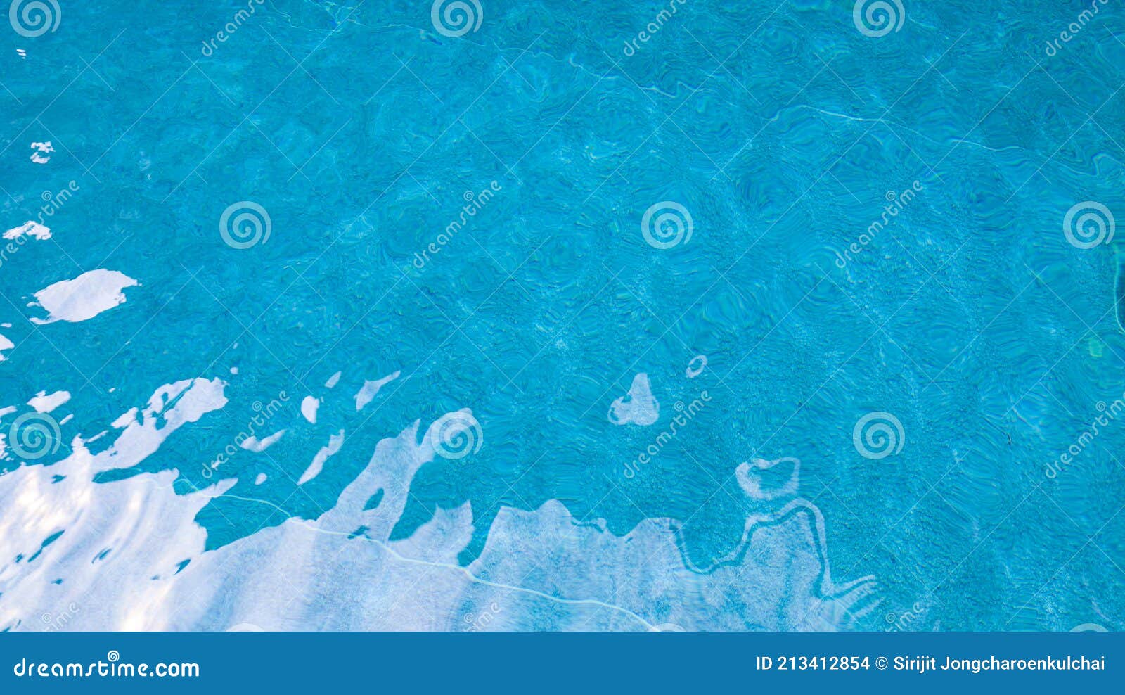 Abstract Pool Water. Swimming Pool Bottom Caustics Ripple and Flow with ...