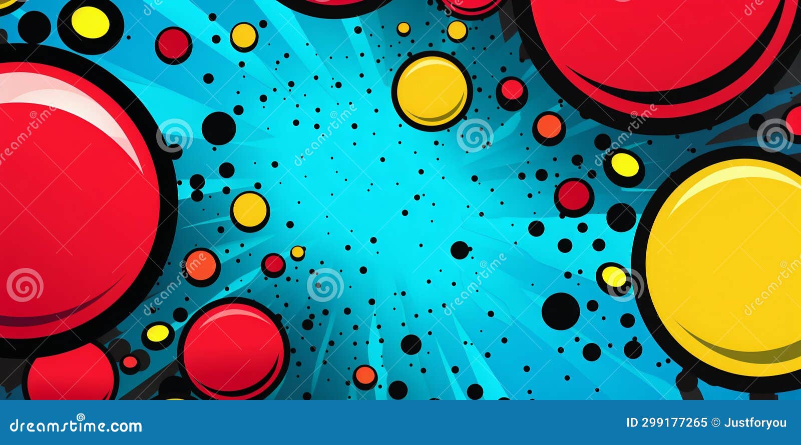 Abstract Pop Art Explosion Background. Generative Ai Stock Illustration ...