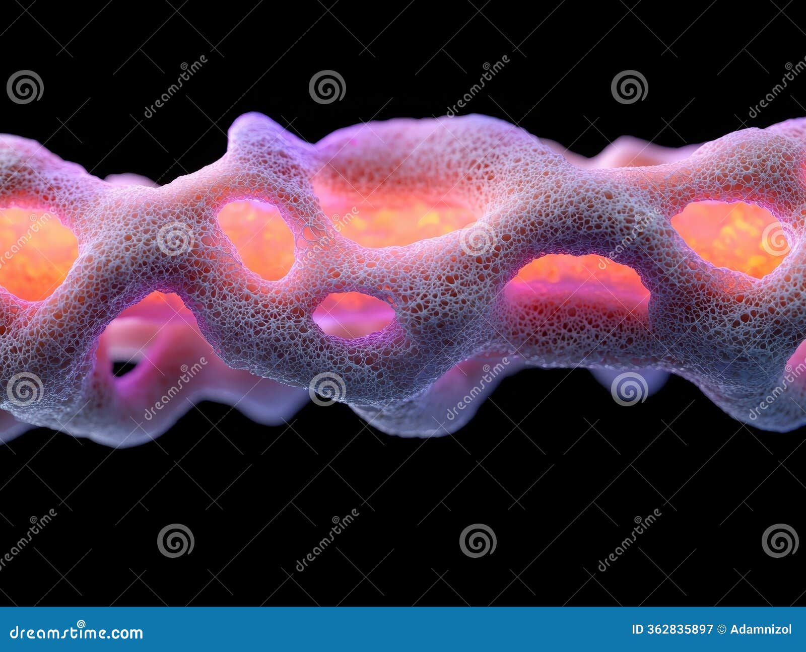 A Porous Structure Similar To Severely Enlarged Bone Tissue. Organic ...
