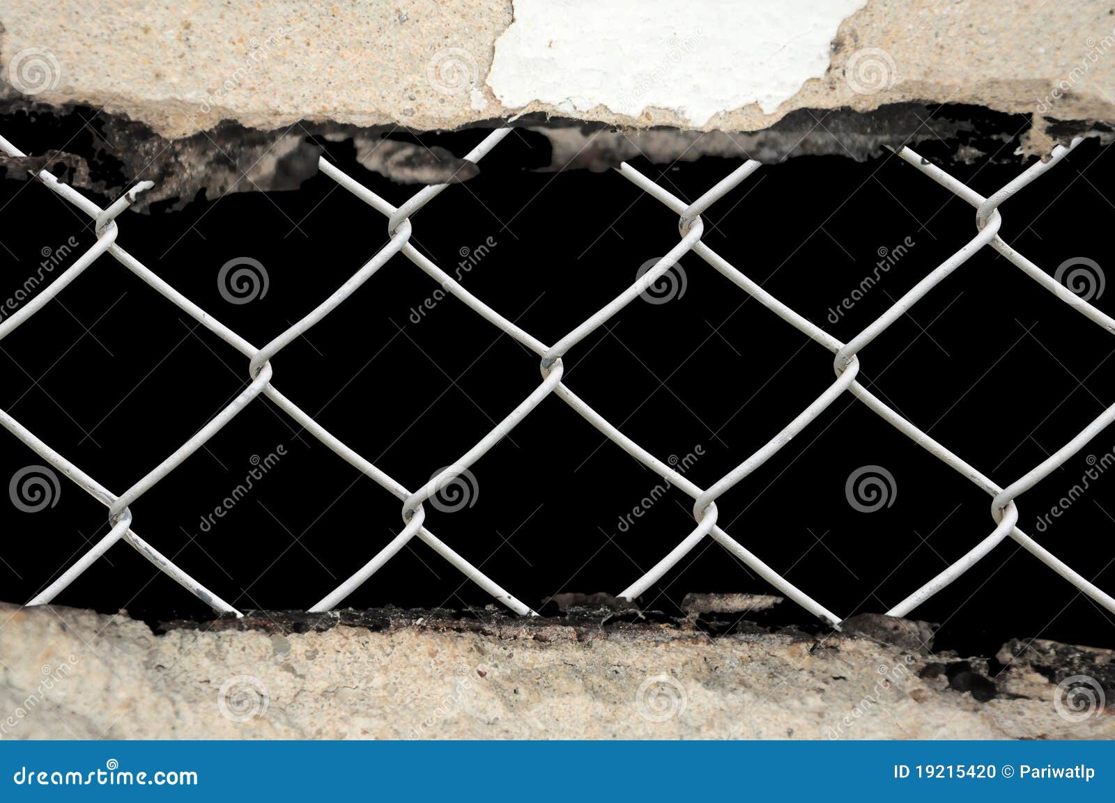 Abstract Porous Wall See Chain Link Fence Stock Photo - Image of frame ...