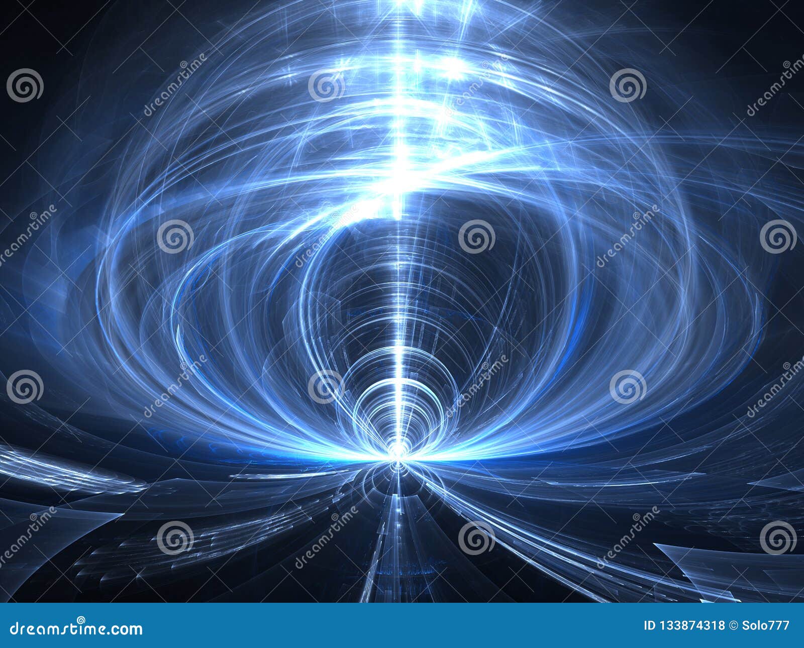 Abstract Portal or Funnel - Digitally Generated Fractal Backgrou Stock ...