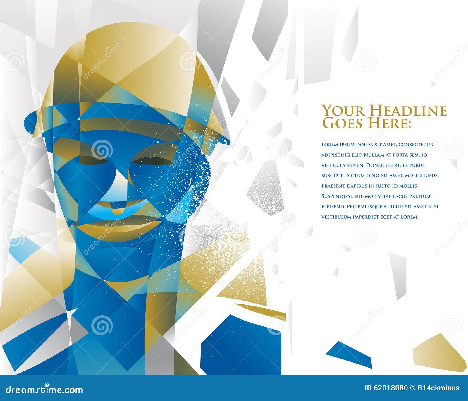 Abstract Portrait of Construction Worker Stock Vector - Illustration of ...