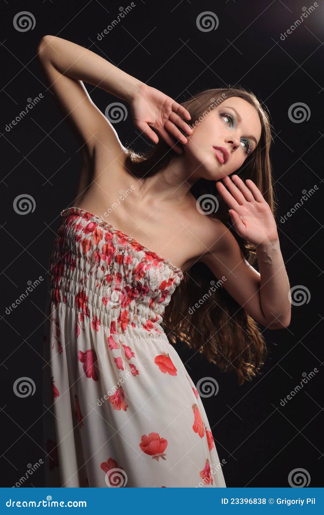 Abstract Portrait of Dreamy Woman. Stock Photo - Image of dreamy ...