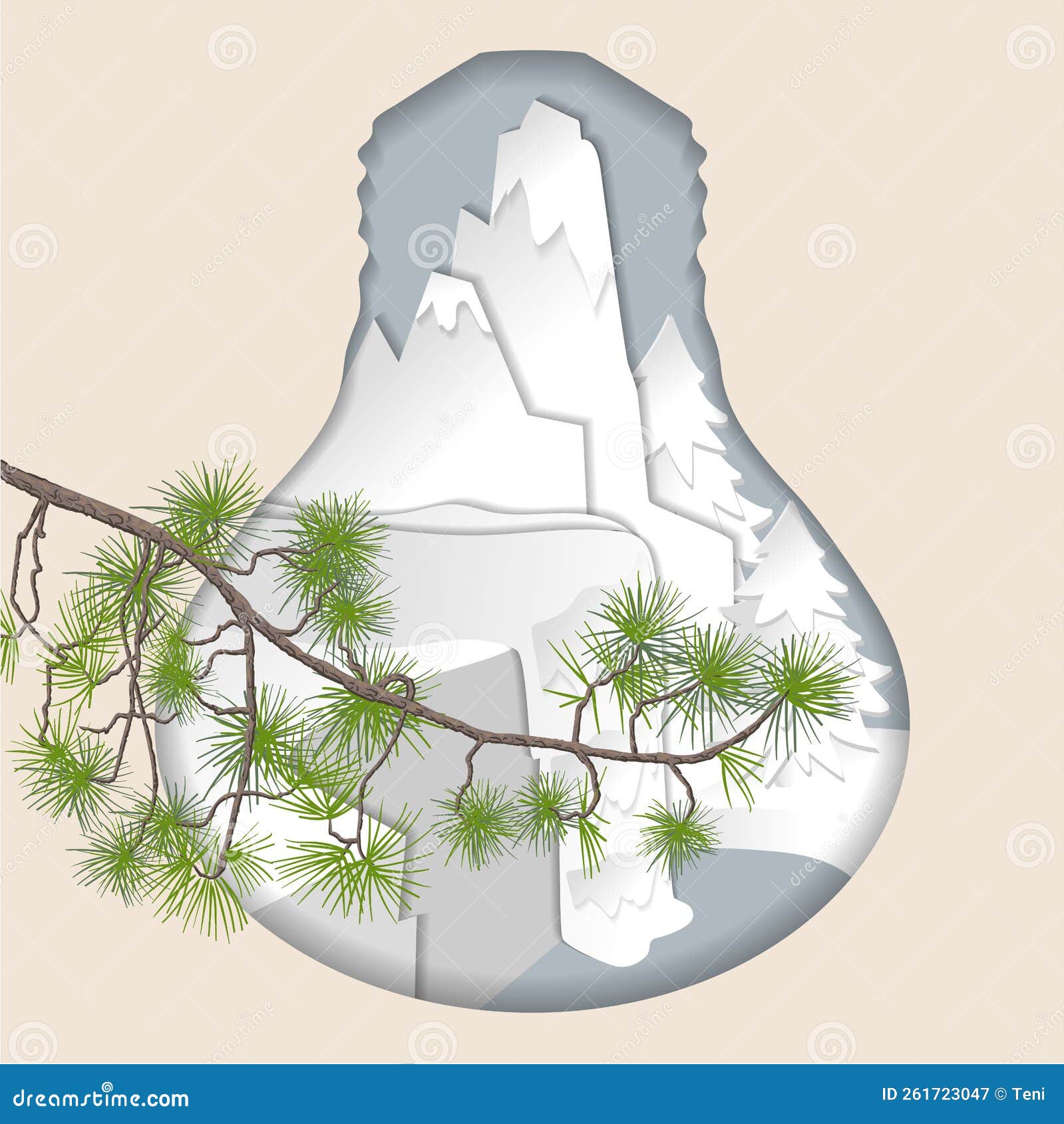 Abstract Postcard in the Form of a Paper Application with a Mountain ... Abstract Postcard in the Form of a Paper Application with a Mountain ...