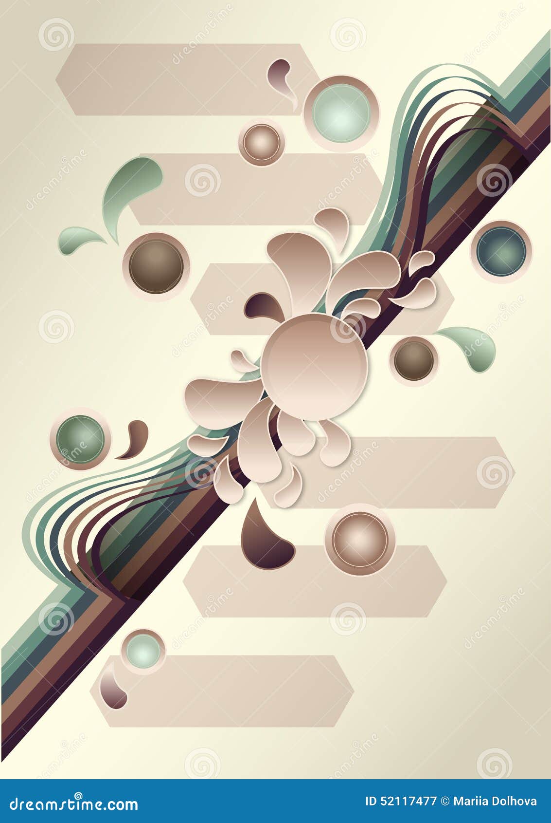 Abstract Poster Design stock vector. Illustration of motif - 52117477
