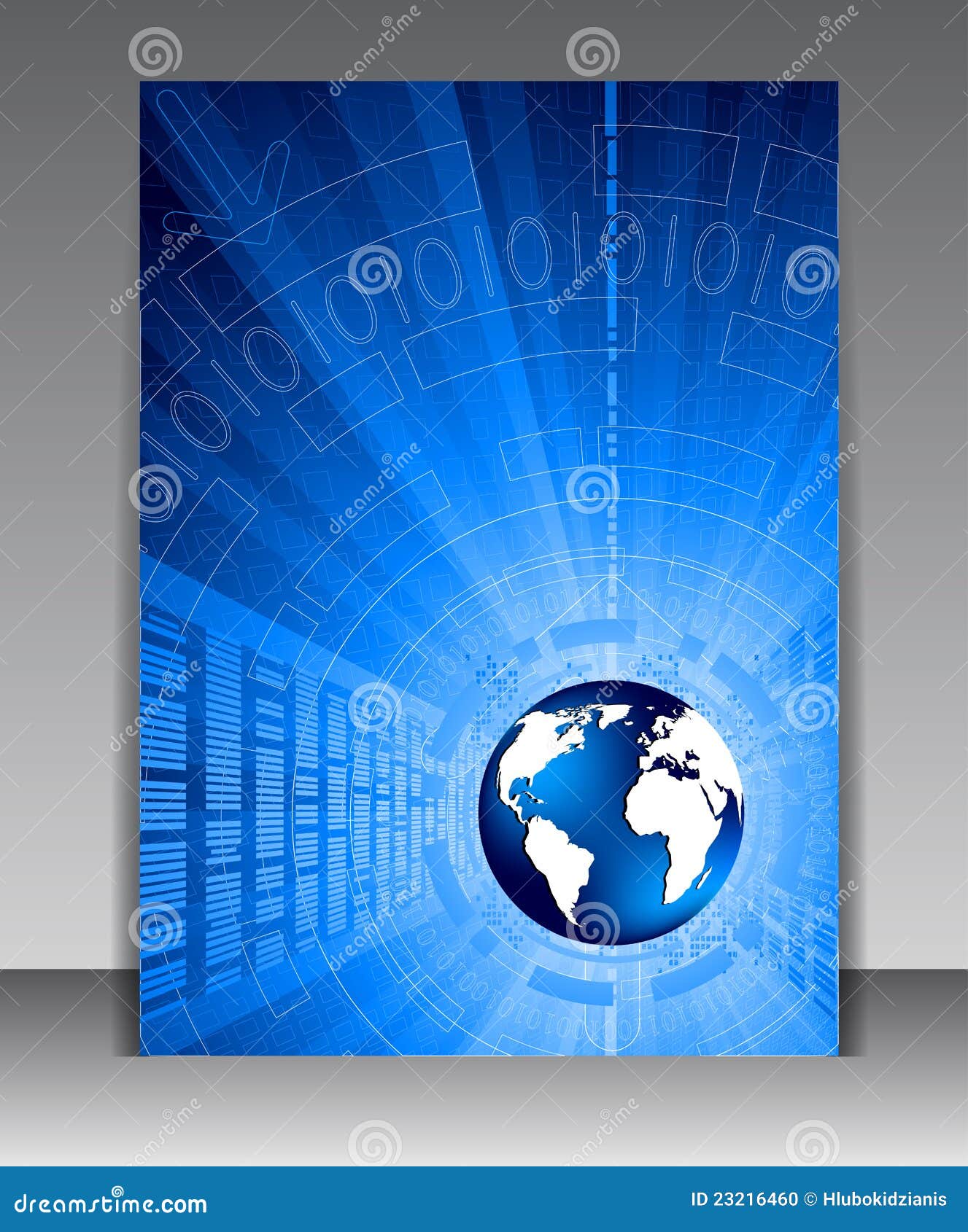 Abstract poster with globe stock vector. Illustration of commerce ...