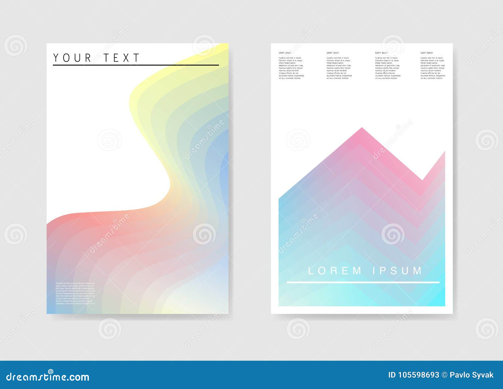 Abstract Poster Gradient Layers Background. Brochure Annual Template ...