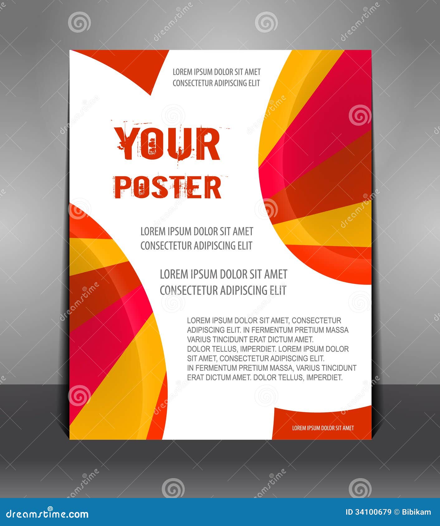 Abstract poster with rays stock vector. Illustration of festival - 34100679
